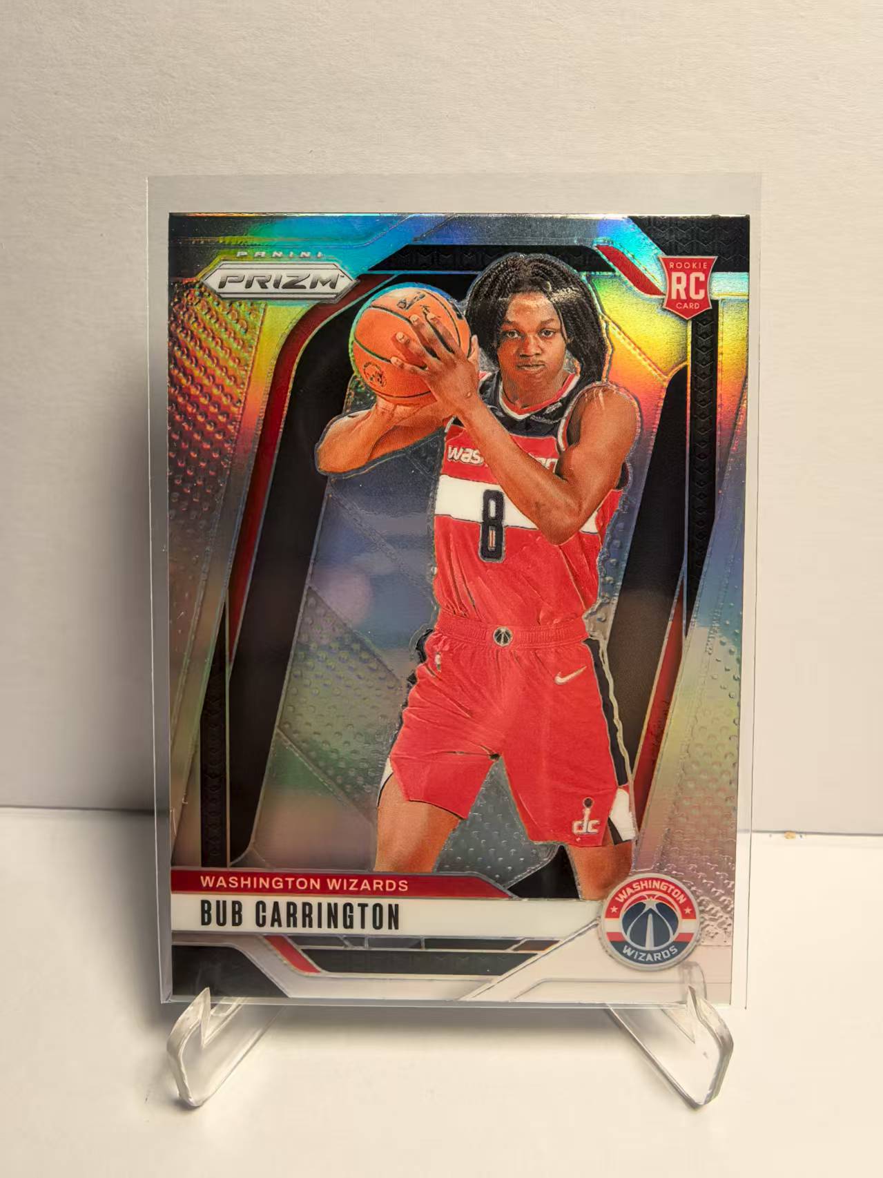2024-25 Panini Prizm Bob Carrington RC 奇才实力新秀 鲍勃 卡灵顿 PZ系列 正银折 未来可期 卡品如图 ...