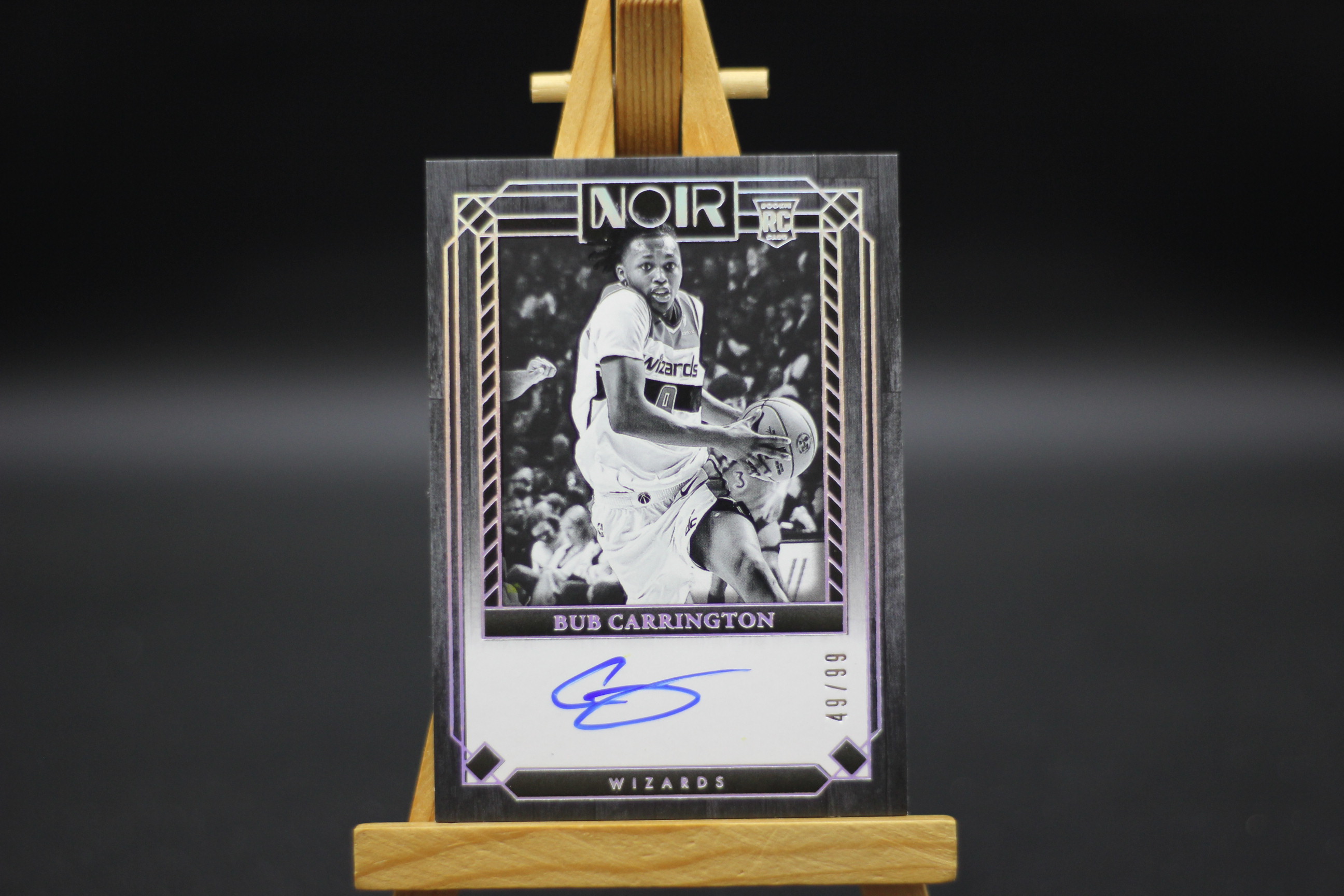 2024 Panini Noir Bob Carrington RC （飞鼠拍卖）奇才 巴布 卡林顿 卡灵顿 新秀 卡签 签字 99编！[可 ...