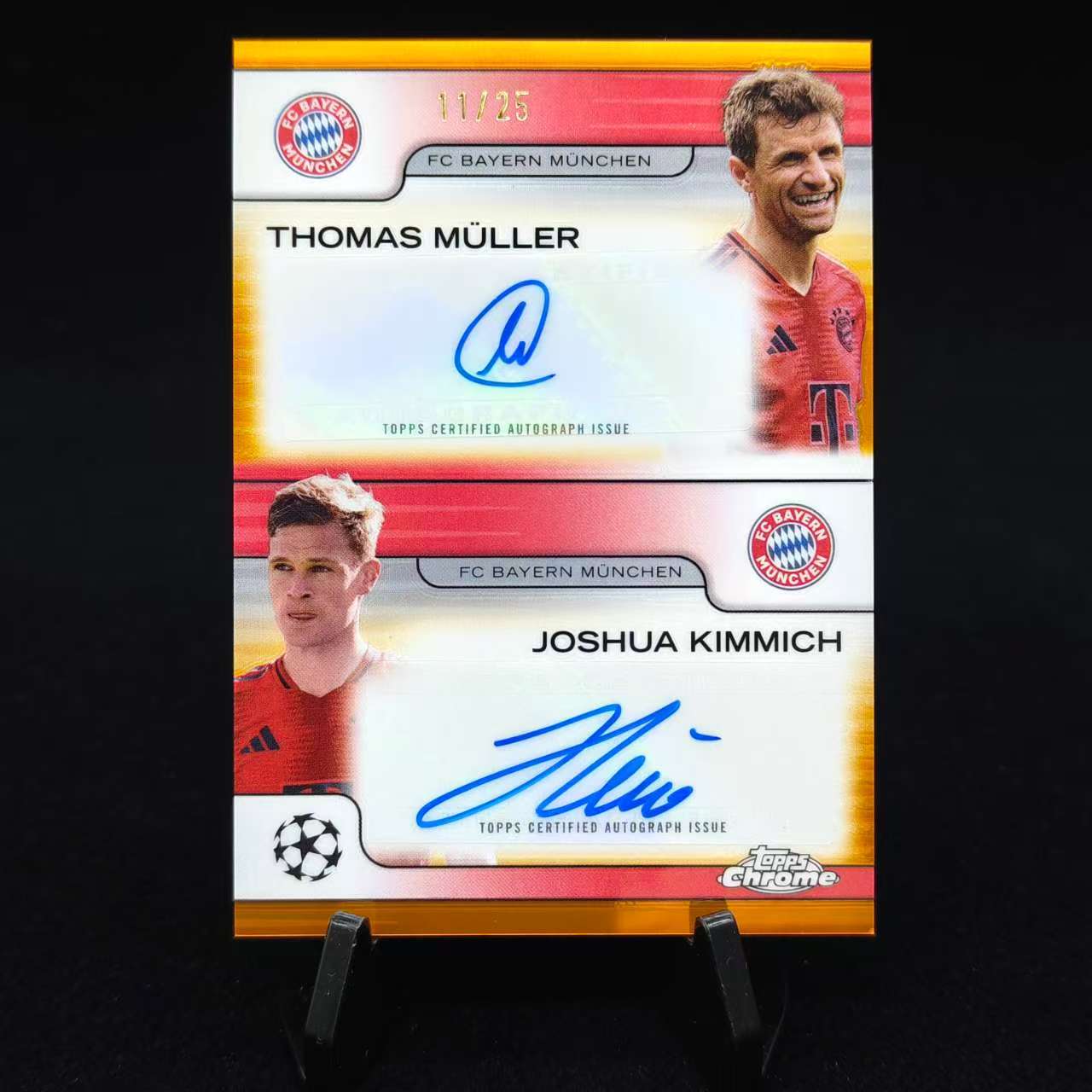 【德基拍卖】2024-25 Topps Chrome Thomas Muller / Joshua Kimmich 欧冠TC 拜仁慕尼黑 ...