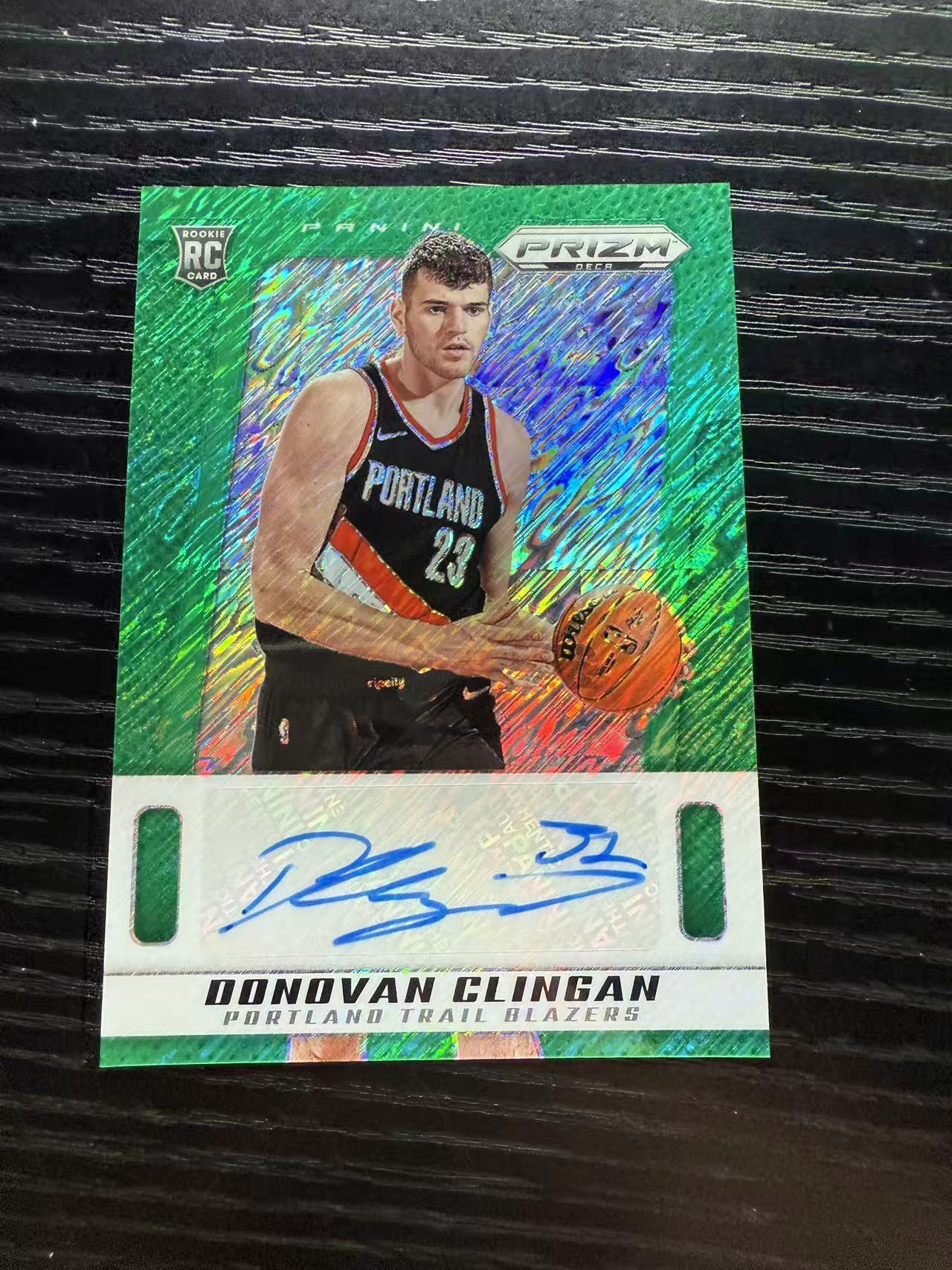 【GOAT山羊拍卖】bert 2024-25赛季 prizm deca系列 克林根 新秀绿shimmer折签字 /25编 低编 少见 开拓者 ...