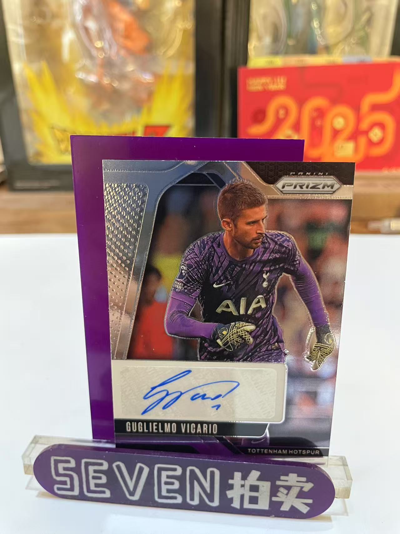 2025 Panini Prizm Guglielmo Vicario 【seven拍卖】热刺 维卡里奥 签字 卡品如图 细节如图 程昊 卡淘