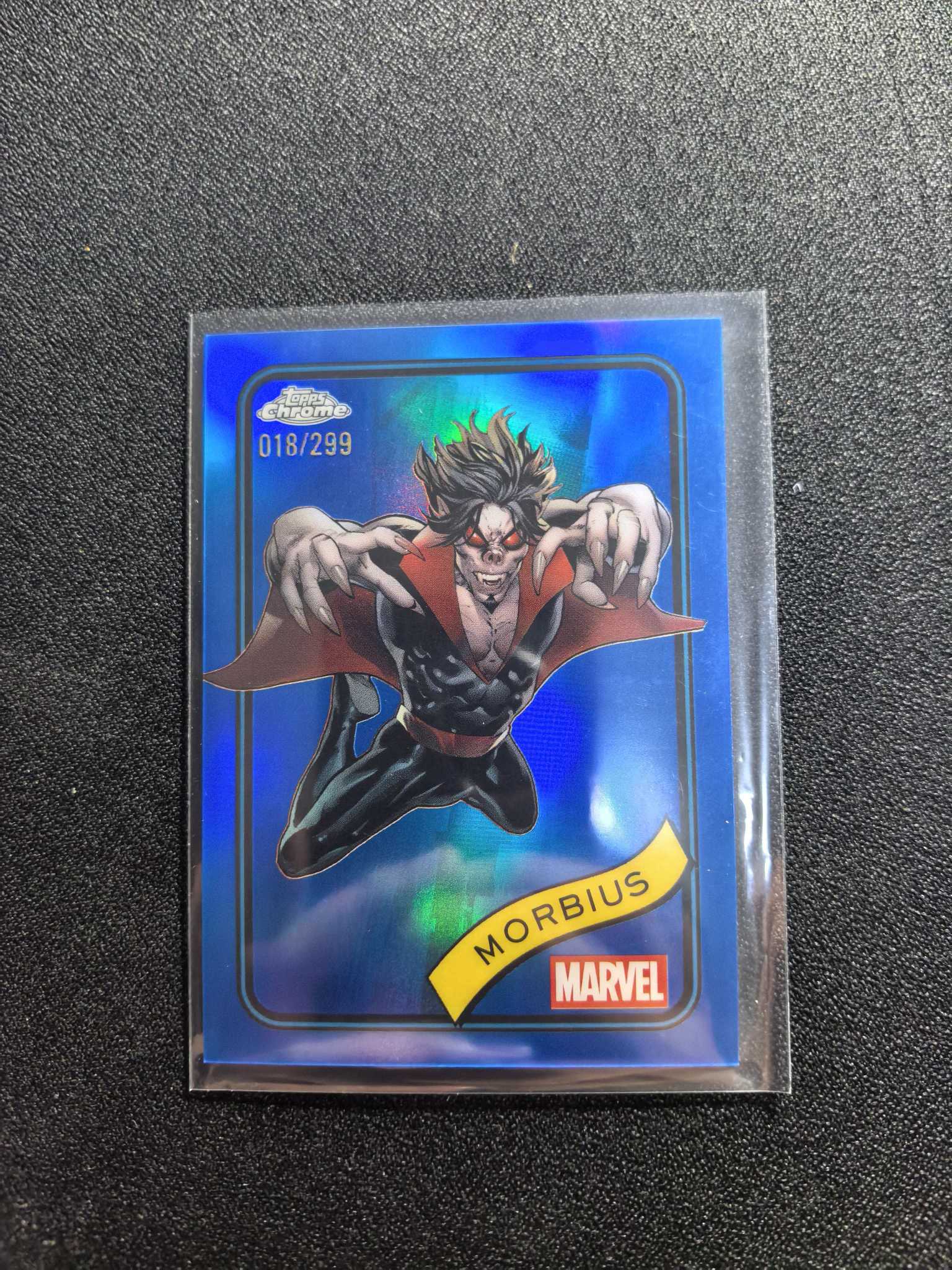 2025 Topps Marvel (MCU) morbius 陈氏拍卖 Chrome 漫威 吸血鬼 莫比亚斯 蓝折 299编 凑套专收必备 ...