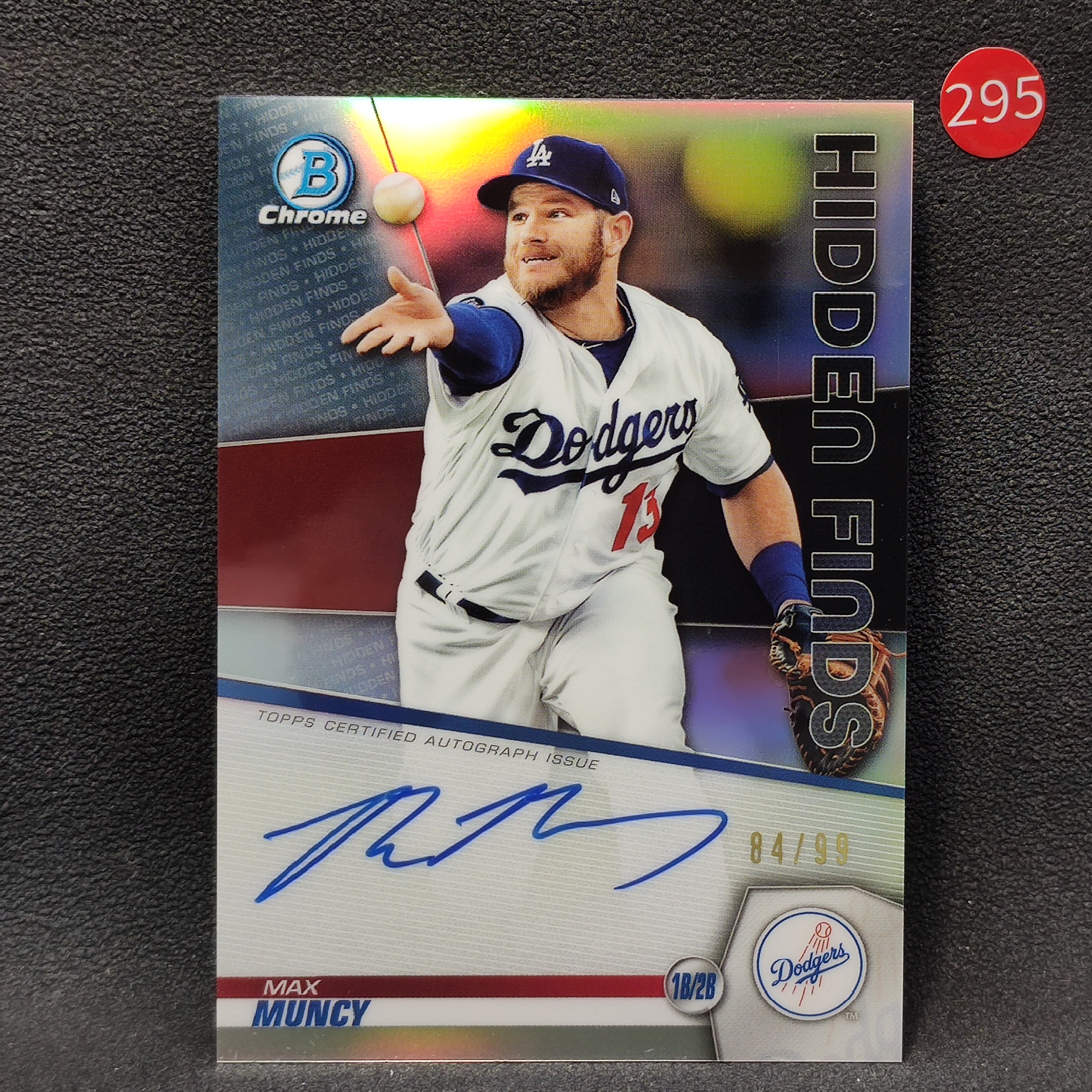 【大腿代卖】Max Muncy 马克斯芒西 2020 Topps Bowman Chrome MLB /99编带编限量 签字 签名 银折折射 ...