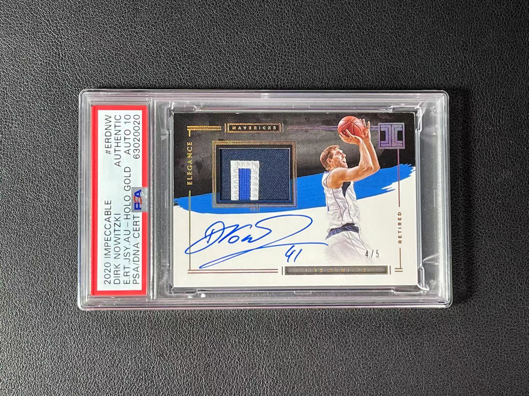 【超新星精品】2020-21 Impeccable Dirk Nowitzki 小真金 独行侠 诺维茨基 诺维斯基 5编 金平行 patch ...