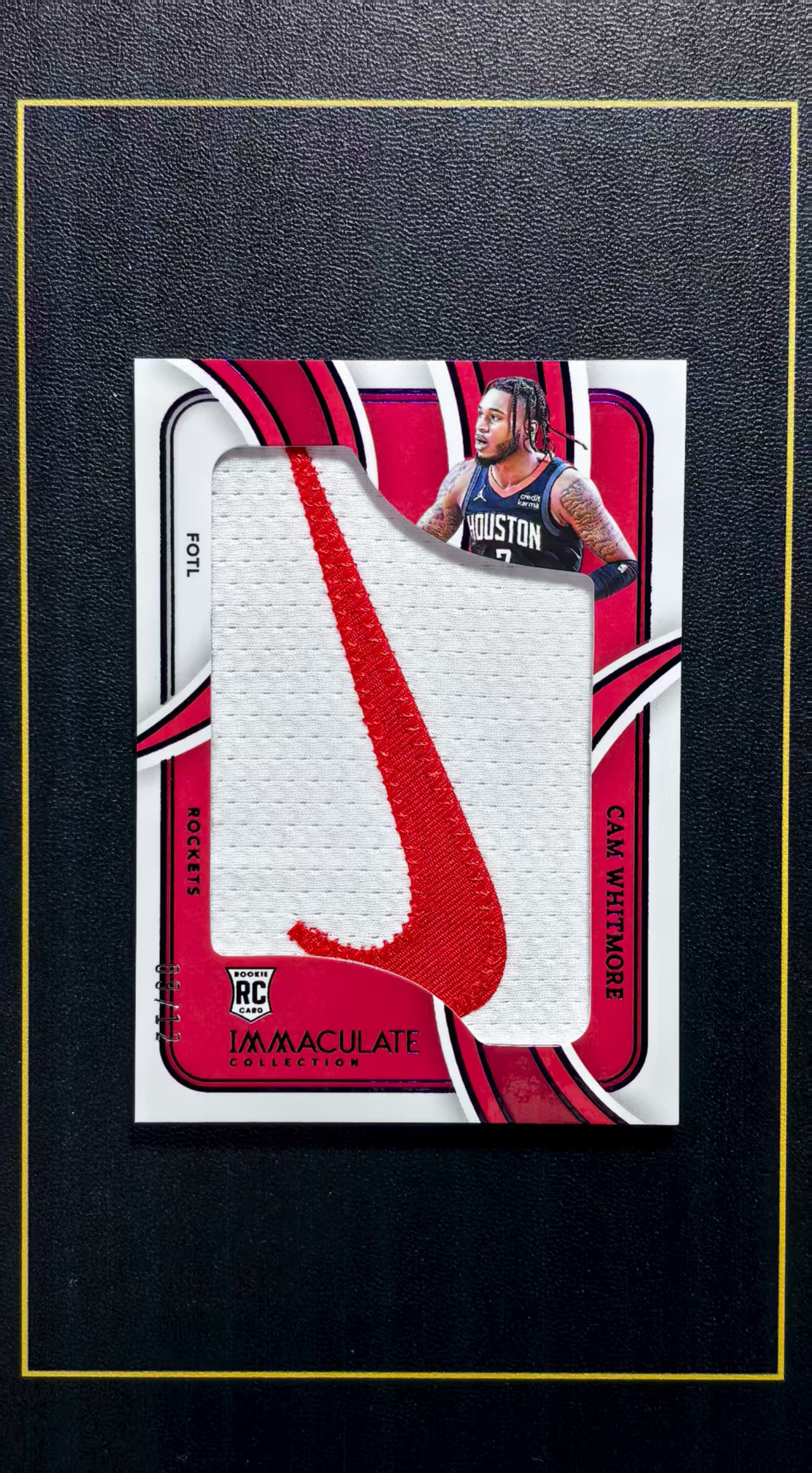 【超新星精品】2023-24 Immaculate Cam Whitmore RC新秀 火箭 白魔 惠特摩尔 惠特莫尔 12编 大窗 耐克钩子 ...