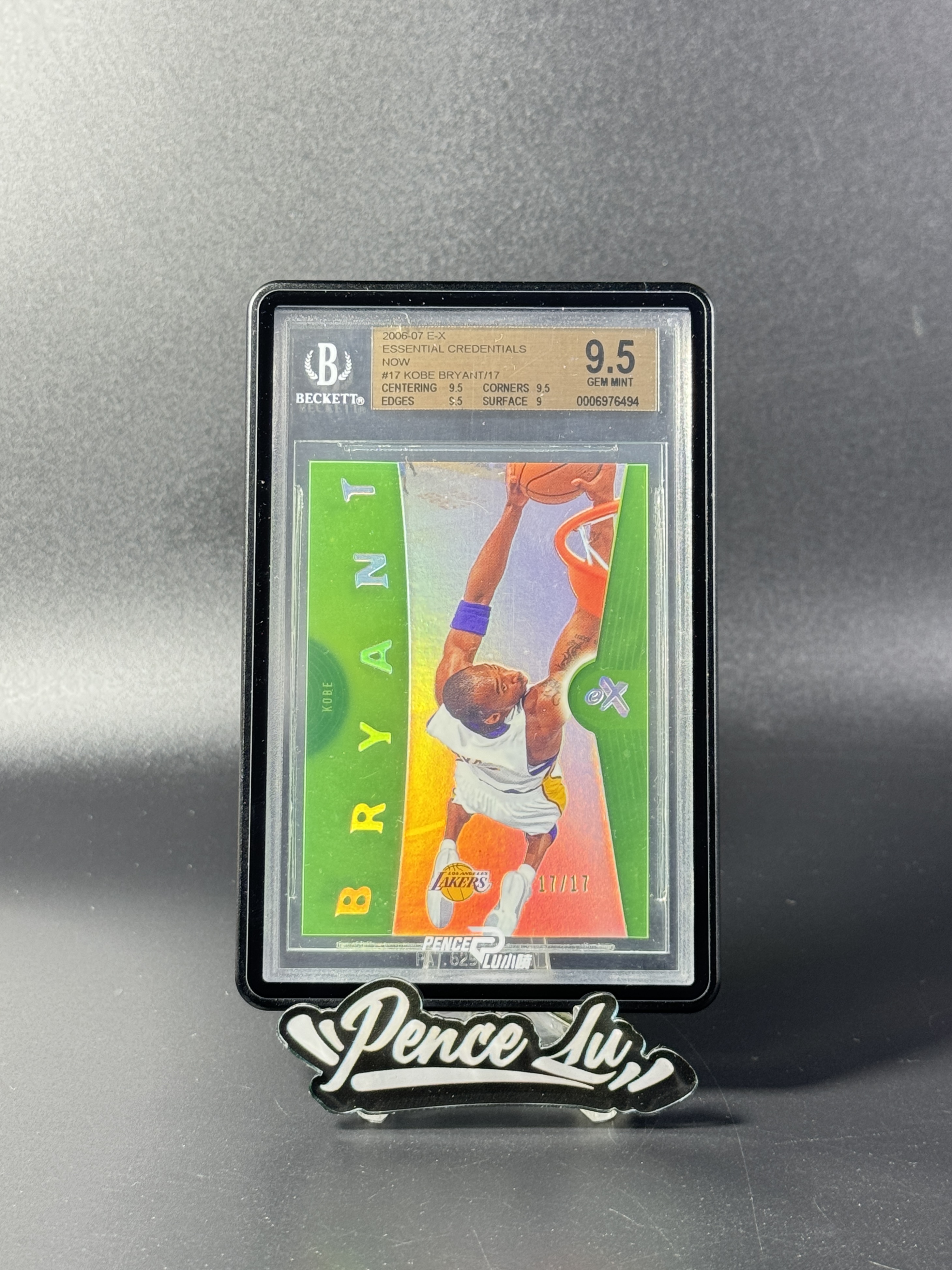 【喷子拍卖】2006-07 fleer EX Kobe Bryant 洛杉矶湖人 科比 布莱恩特 经典老特 正反编 essential ...