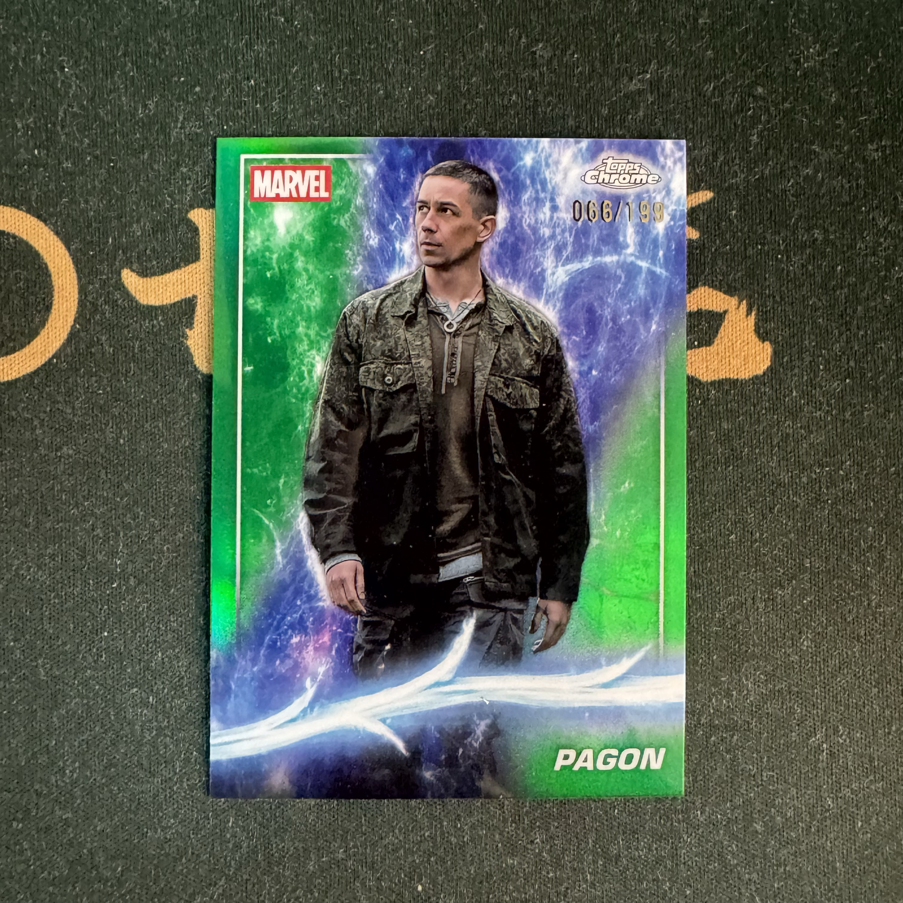 2025 Topps Marvel (MCU) 漫威 【十三笔】 Chrome Studios 元年真人 5阶 #154 帕根Pagon《秘密 ...
