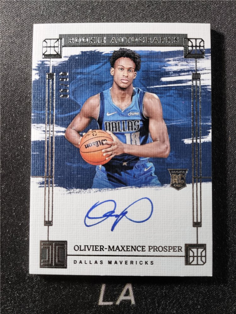 【LA拍卖】2023-24 Panini Impeccable Olivier-Maxence Prosper 小真金 新秀RC 奥利维耶 马克桑斯 普罗斯珀 独行侠队 新秀签 卡签签字 ...