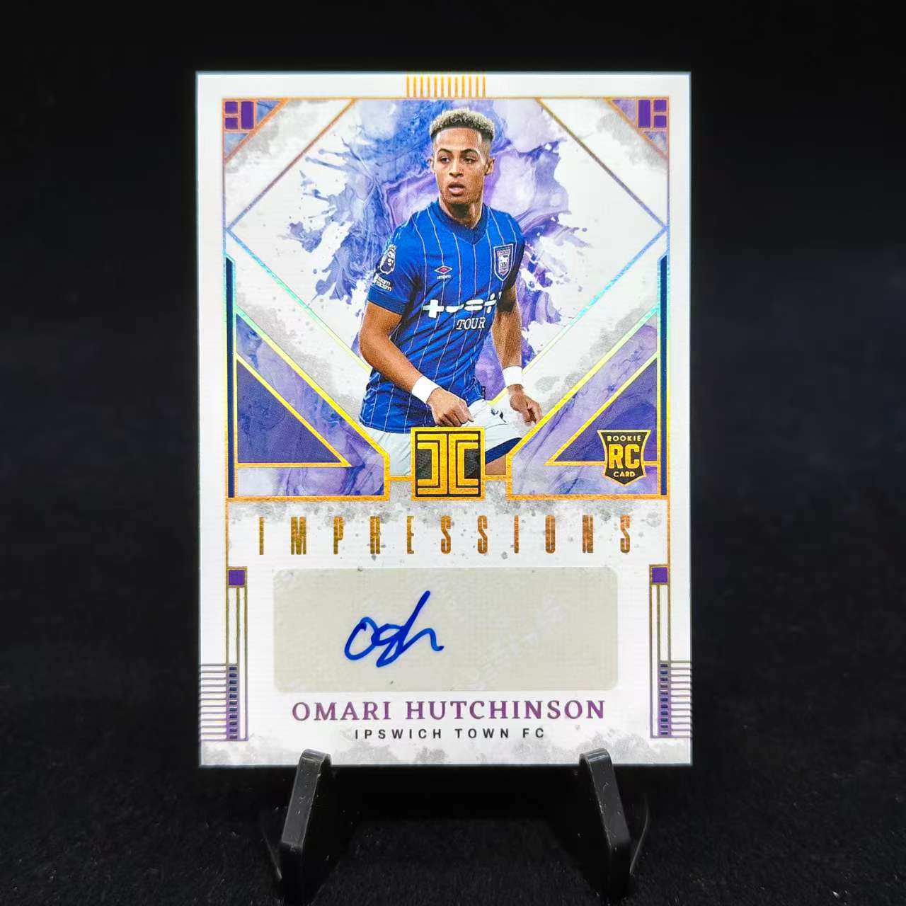 【德基拍卖】2024-25 Panini Impeccable Omari Hutchinson RC 英超小真金 伊普斯维奇 奥马里 哈钦森 ...