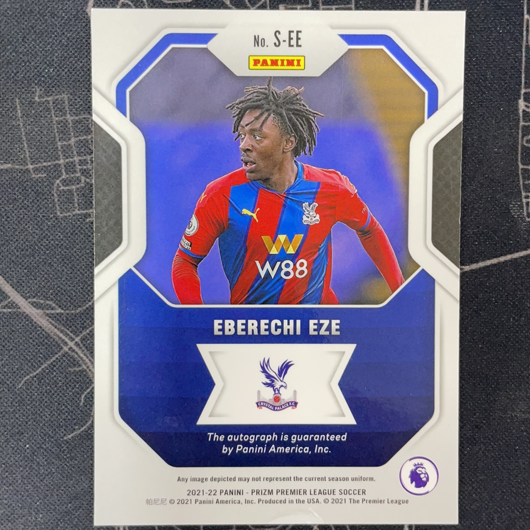 2021-22 Panini Prizm Eberechi Eze PZ 英超 埃泽 转会 阿森纳 水晶宫 签字 银折 折射 卡品如图 投资必备 卡淘