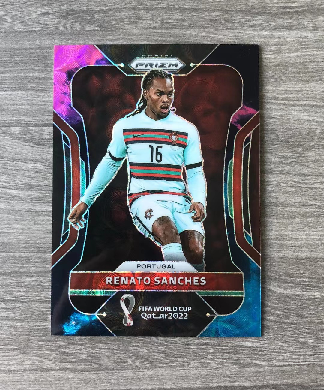 2022 Panini World Cup Prizm Renato Sanches 【长安代卖】葡萄牙 雷纳托·桑谢斯 桑切斯 星云折 1编 ...