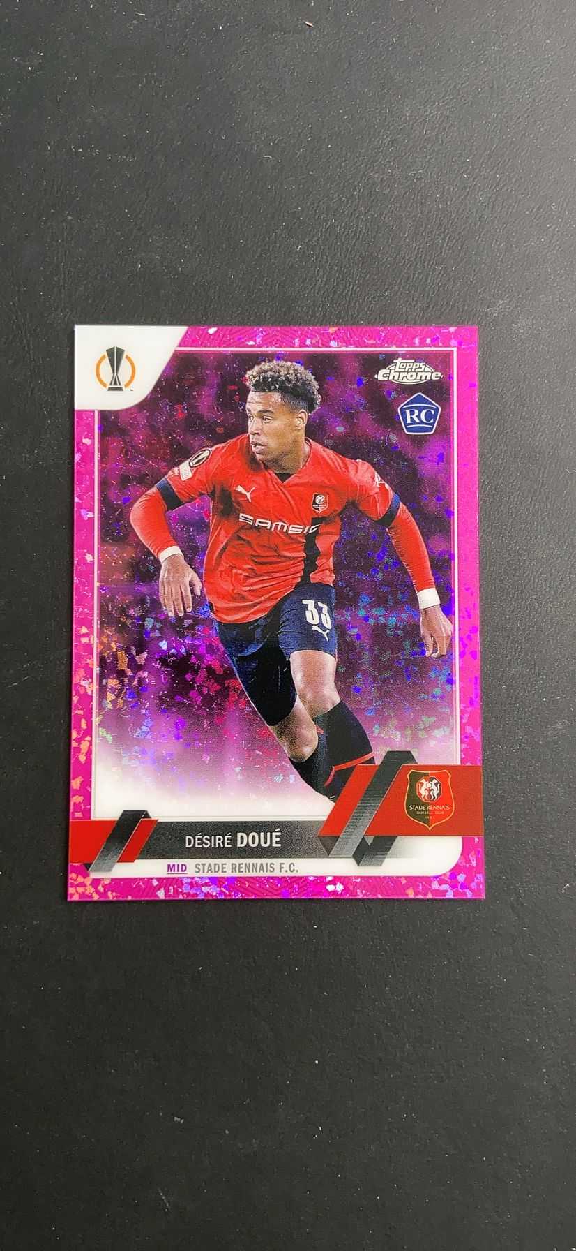 2022-23 Topps Chrome Désiré Doué RC 【肥猫代卖】Z20S 欧冠tc 雷恩 巴黎圣日耳曼 杜埃 新秀RC 欧 ...