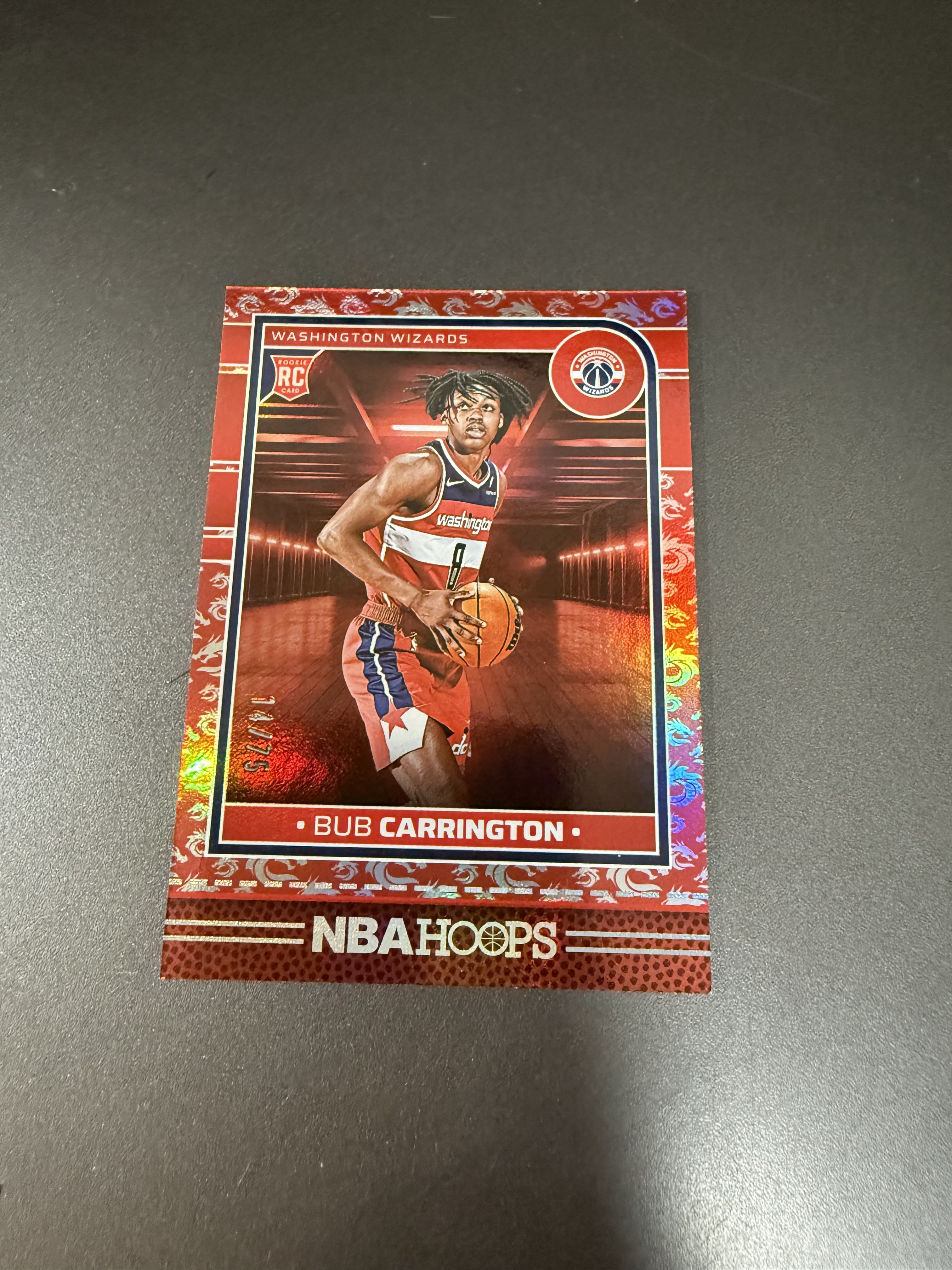 2024-25 Panini NBA Hoops Bob Carrington RC 鲍伯 卡灵顿 新秀 龙纹折 75编 Q 卡淘