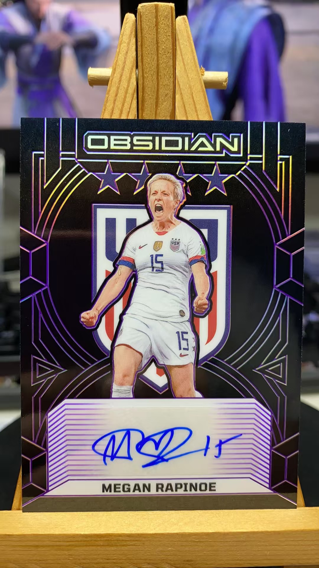 2024-25 Panini Obsidian MEGAN RAPINOE 【草莓球星卡】黑曜石 美国 女足 梅根 拉皮诺埃 紫平行 1999 ...