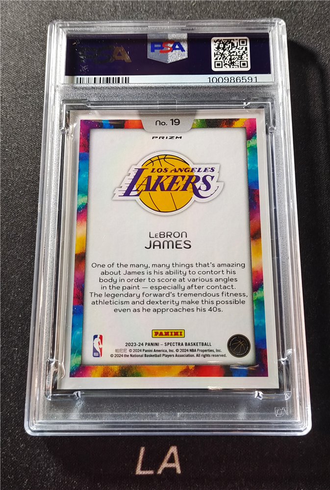 【LA拍卖精品】23-24 Panini Spectra Lebron James 光谱 湖人 LBJ 勒布朗 詹姆斯 大比例 泼墨 白泼墨 ...