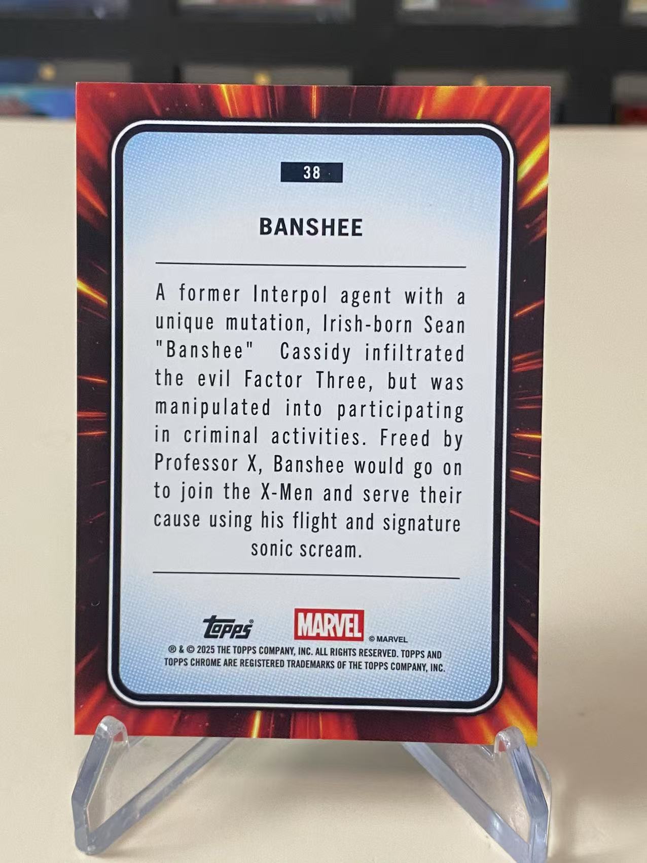 2025 Topps Marvel (MCU) Chrome 漫威 TC 蓝折 限编293/299 banshee 海妖 收藏专收 卡品细节图 ...