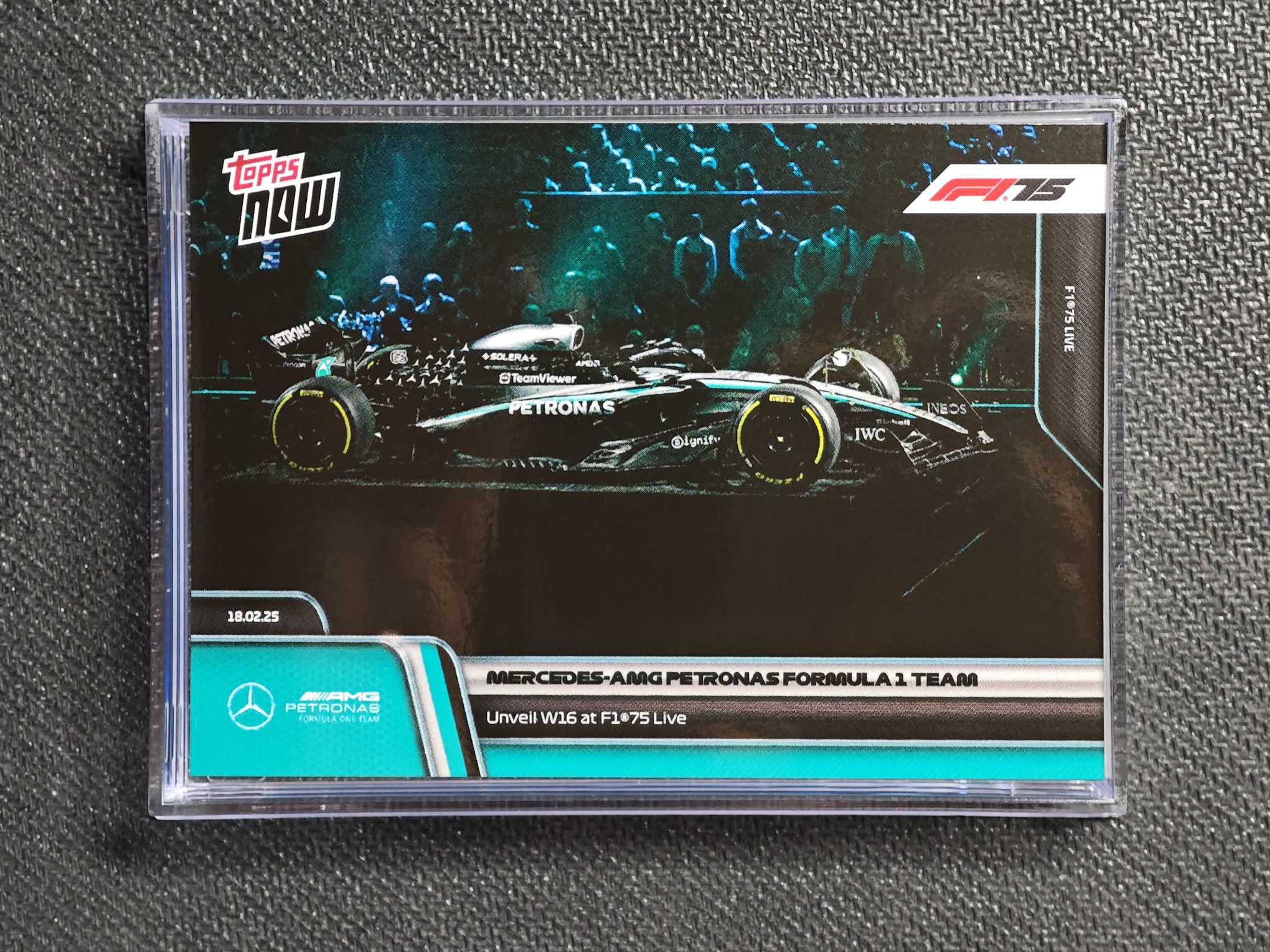 2025 Topps Now F1【人潮拍卖】W16 梅赛德斯奔驰 梅奔 新车 75周年发布会 拉塞尔 安东内利 aka 赛车 时刻记录 全套在拍 卡淘