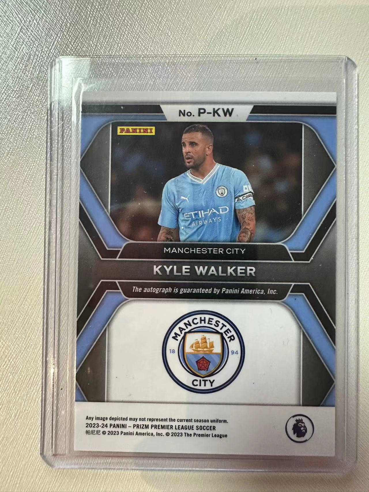 2023-24 Panini prizm Kyle Walker 凯尔-沃克 曼城 书法签 卡淘