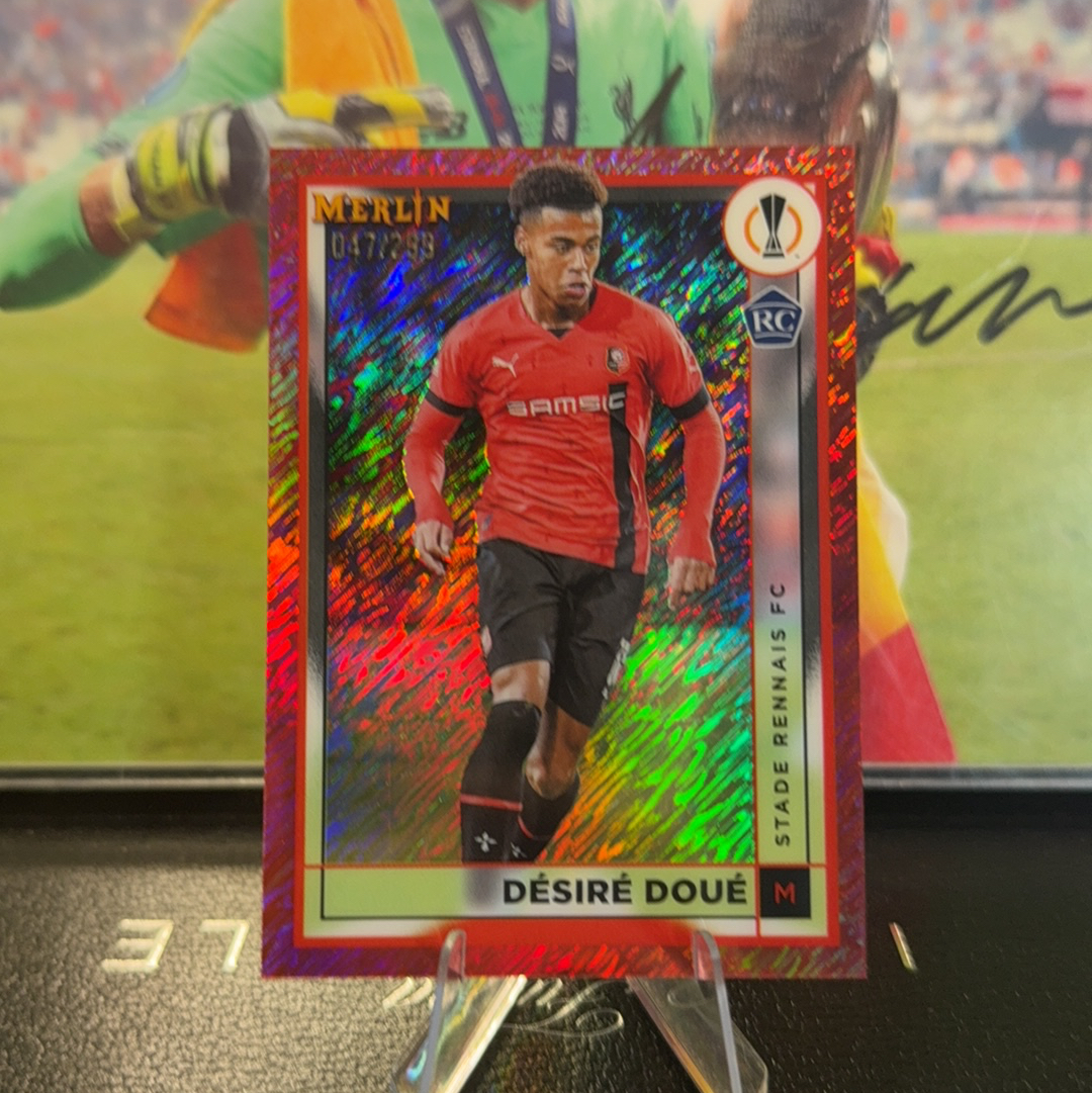 2023 Topps Merlin chrome Desire Doue RC 【魔王拍卖】欧战 梅林 法国 大巴黎 新秀 德西雷 杜埃 ...