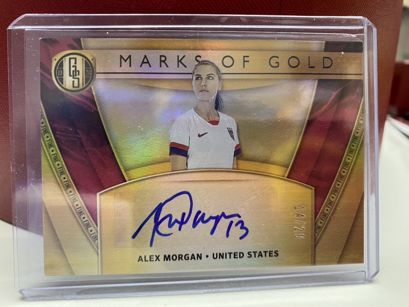 2019-20 Panini Gold Standard alex morgan 金砖系列 亚历克斯 摩根 美国 14/29编 签字 金平行 ...