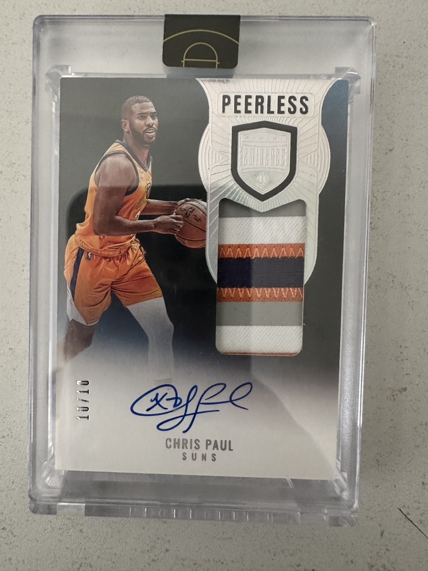2021-22 Panini Eminence Chris Paul 真金白银 大真金 系列 太阳 保罗 pa 签字 卡签 10编 尾编 暴力切割 原封砖 卡淘