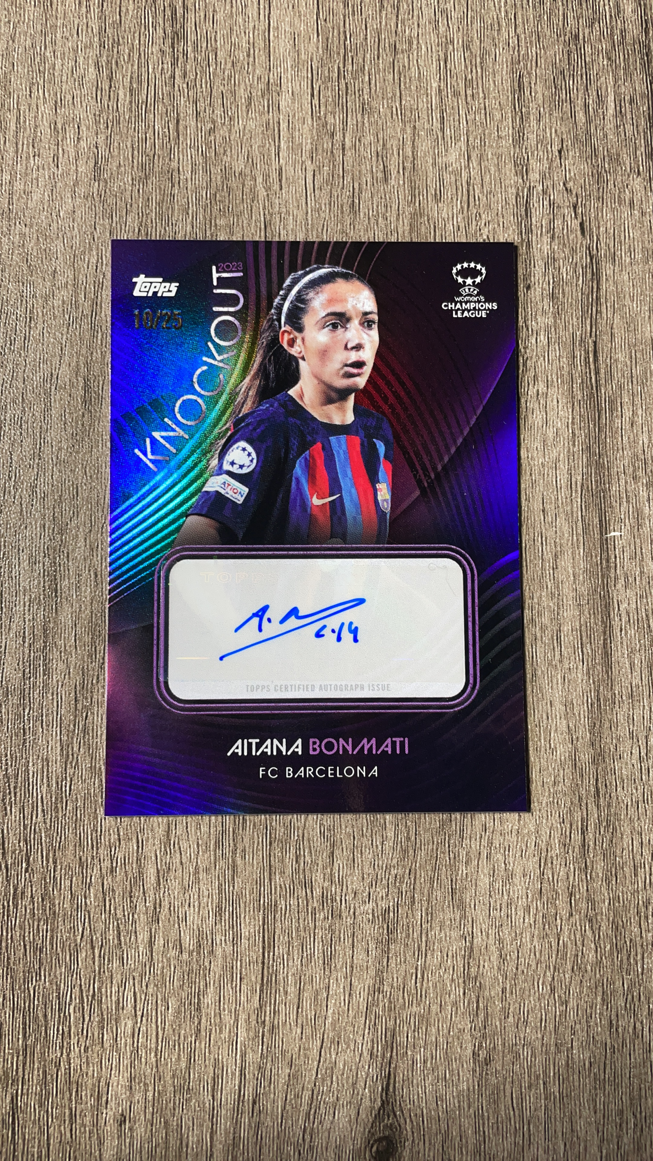 （怪兽拍卖 ）GSW-A61 2022-23 Topps Knockout Aitana Bonmati 欧冠落选 西班牙 巴萨 女足 邦马蒂 ...