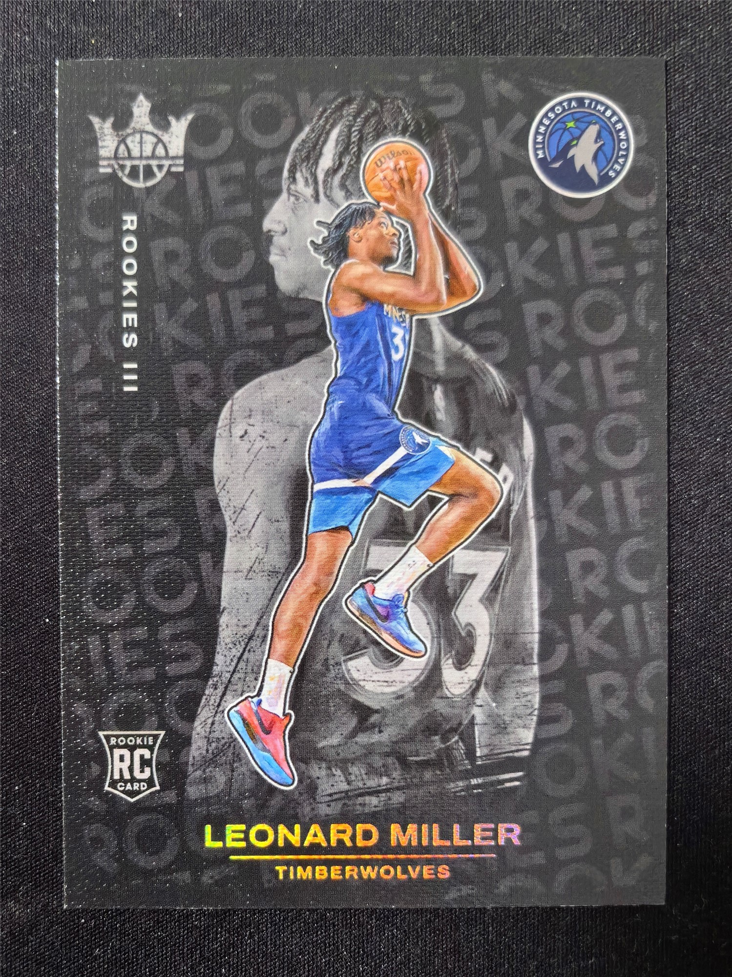 2023-24 Panini Court Kings Leonard Miller RC 【麦考拍卖】m 伦纳德 米勒 森林狼 新秀 ...