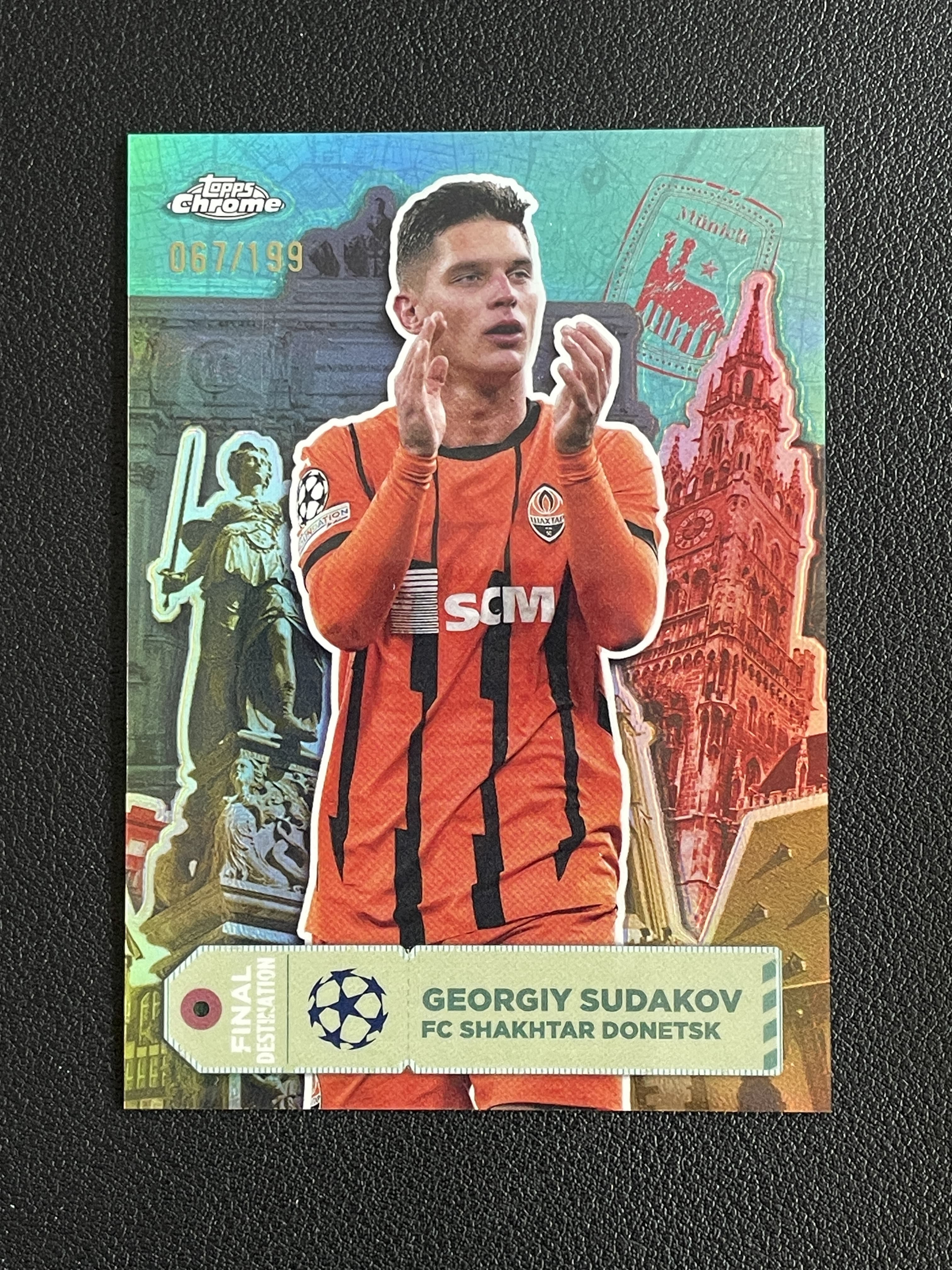 【南昌NOVA】2024-25 Topps Chrome Georgiy Sudakov 欧战 欧冠 顿涅茨克矿工 苏达科夫 青折 地标 特卡 ...