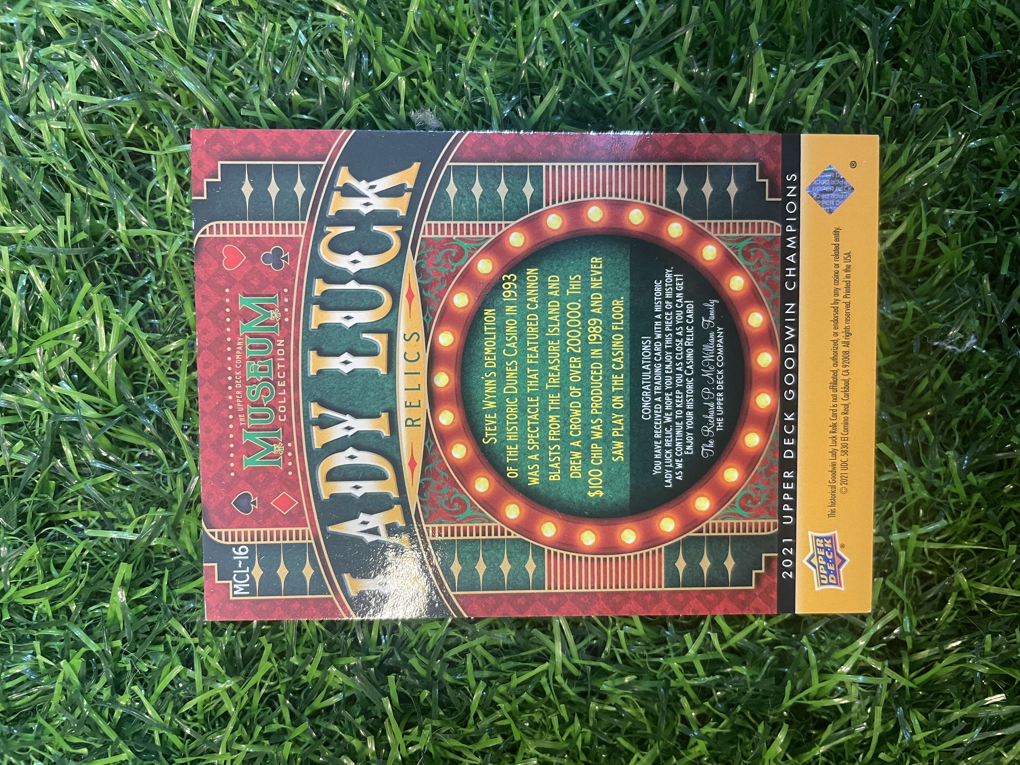 2022 Upper Deck 古德温 Goodwin Museum Nirvana Project 古德温 博物馆 物料 筹码 拉斯维加斯 ...