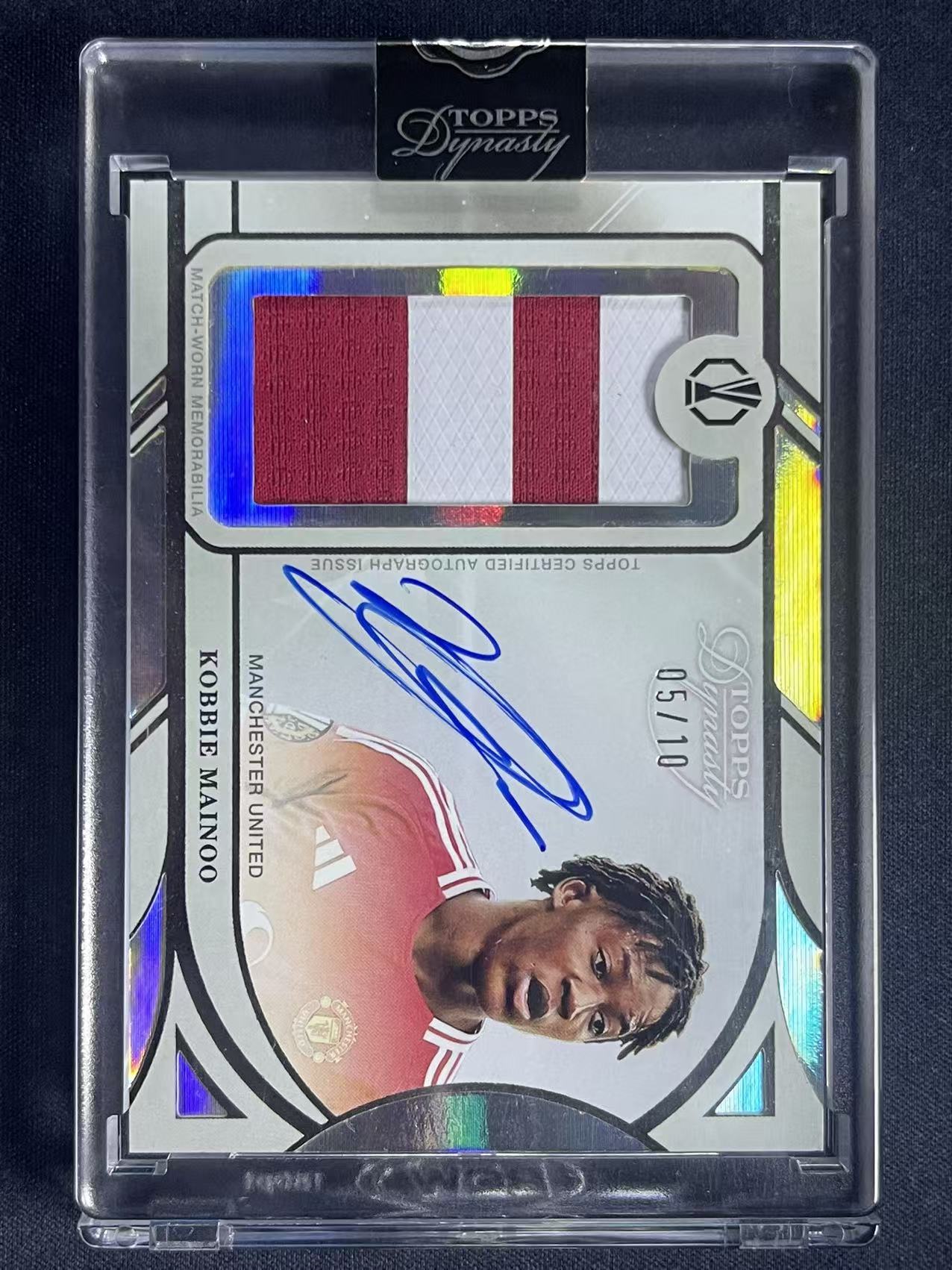 2024-25 Topps Dynasty Kobbie Mainoo 足球顶级系列王朝 科比 梅努 曼联 英格兰 大窗双色切割落场球衣签字 ...