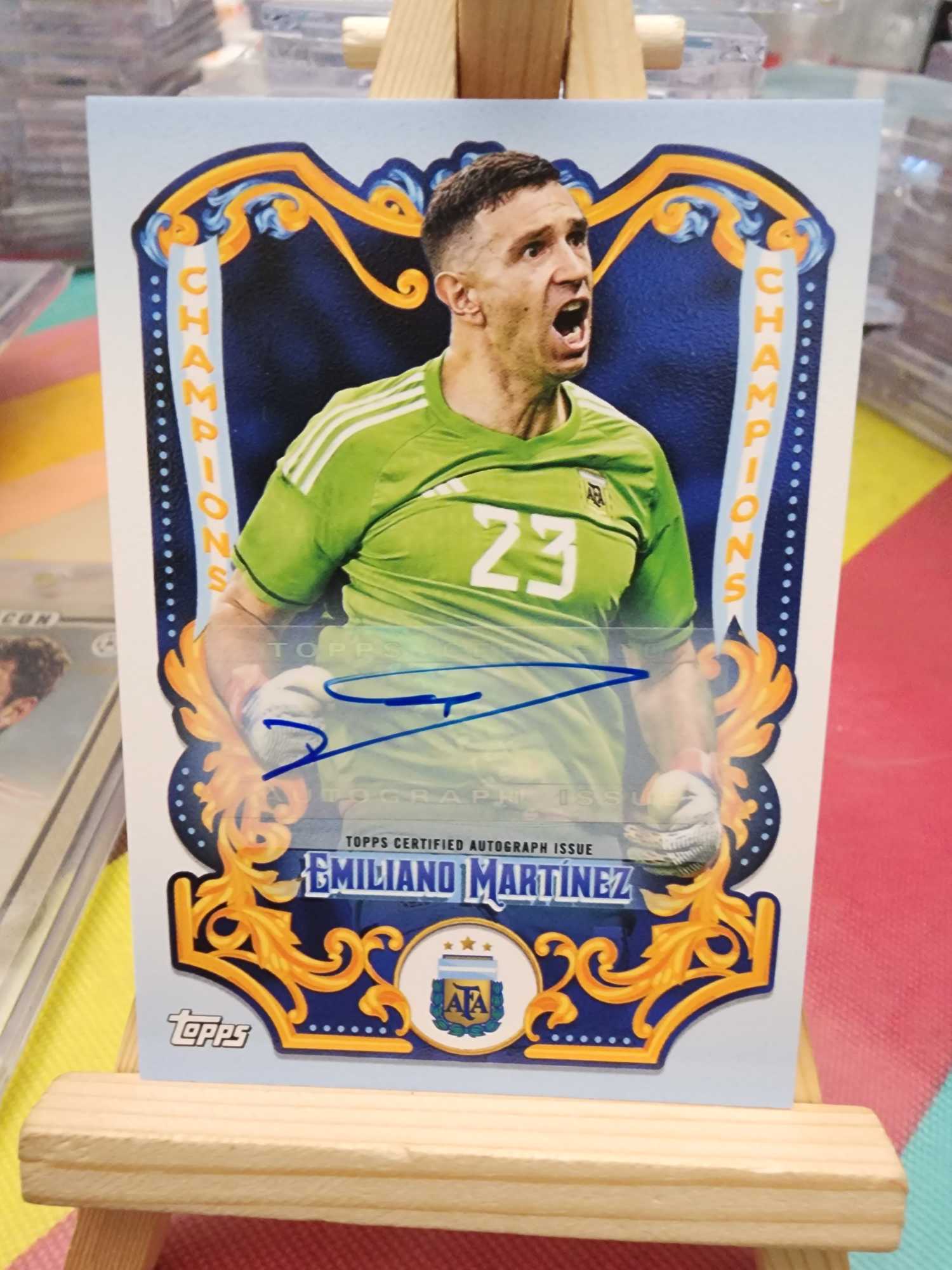 2023 Topps 阿根廷队盒 Emiliano Martínez 阿根廷菲勒特 队盒 阿根廷 队卡 马丁内斯 大马丁 维拉 世界杯冠军 ...