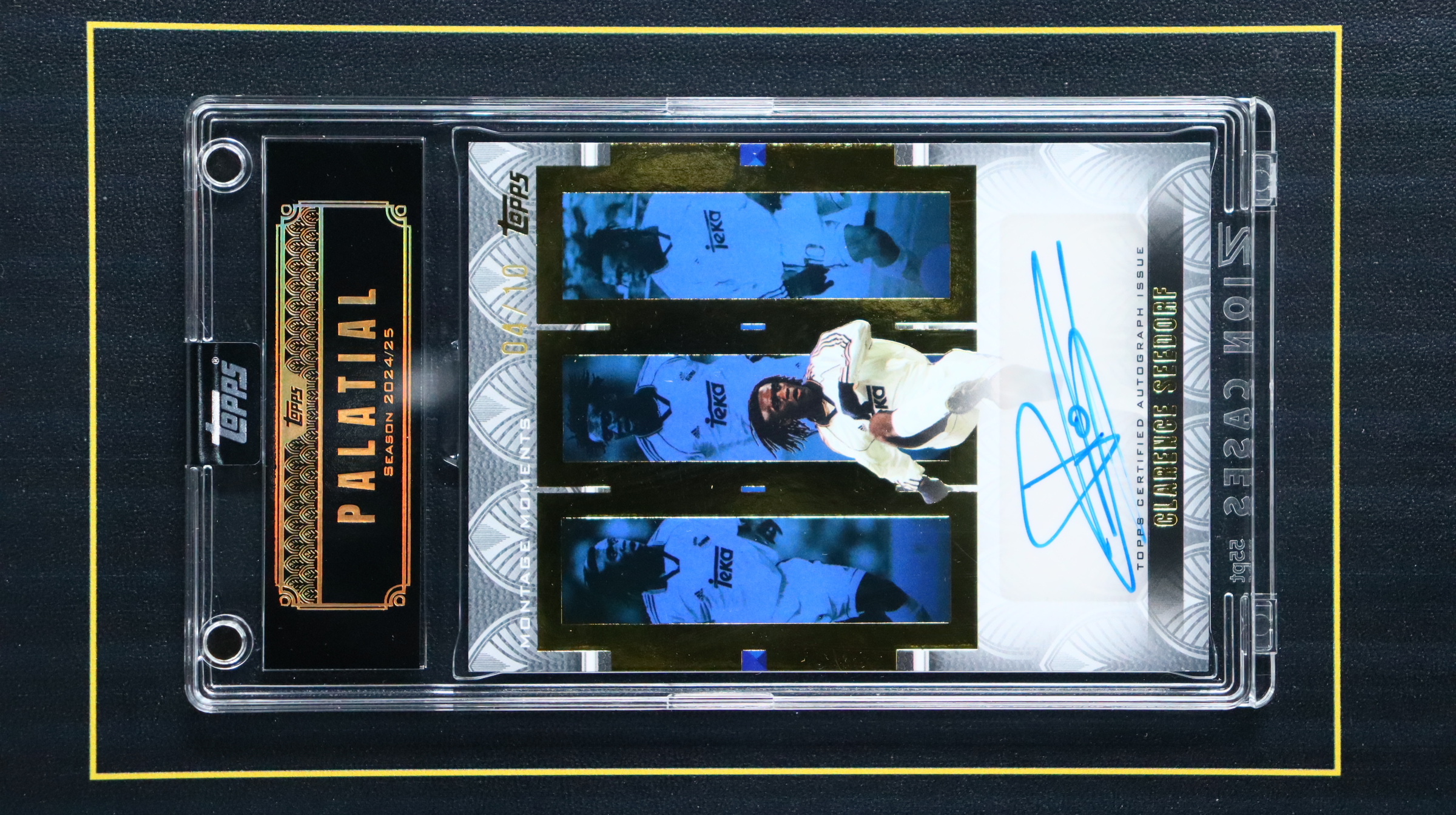 2025 Topps Palatial Clarence Seedorf 宫殿 皇家马德里 皇马 西多夫 10编 金平行 蒙太奇时刻签 签字 ...