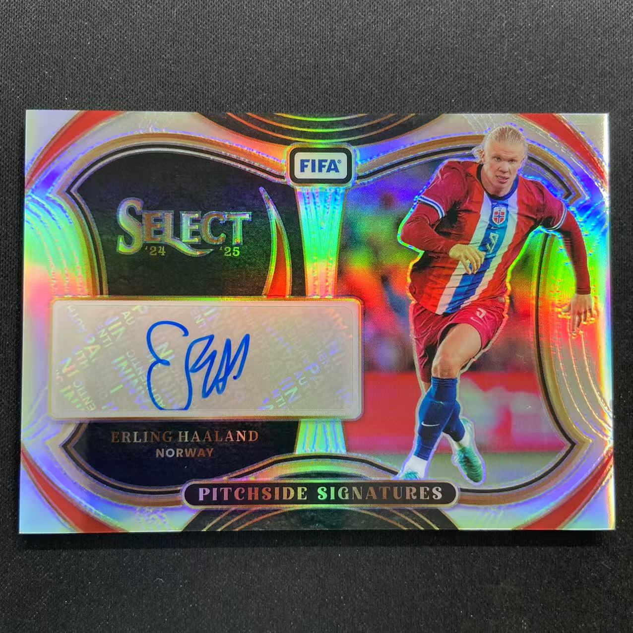 2024-25 Select Erling Haaland 哈兰德 Pitchside 横版折射签字 银折 挪威 曼城 #pseh【US10 ...