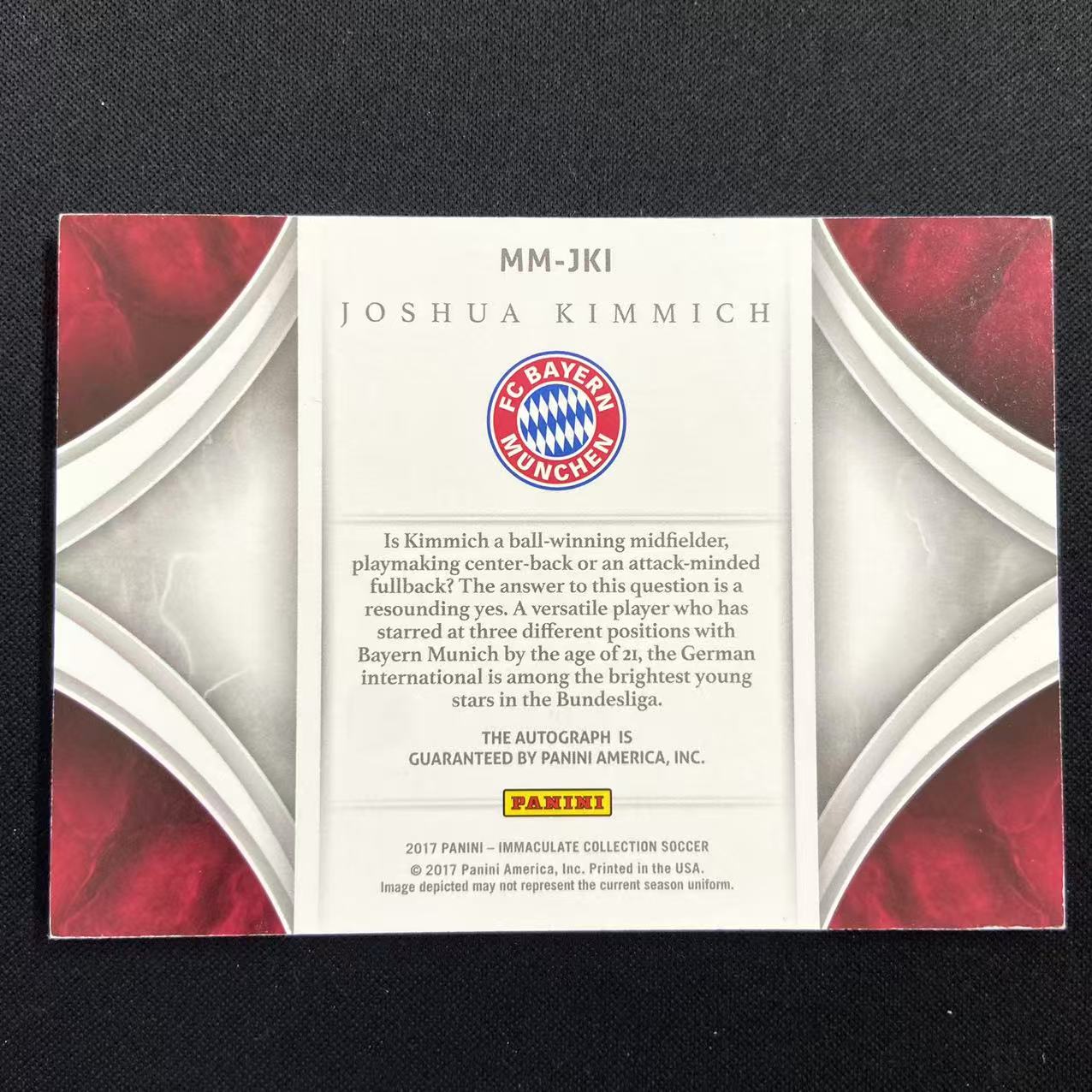 2017 Immaculate 元年 Joshua Kimmich 基米希 Modern Marks SP签字 卡签 拜仁慕尼黑 德国 4/ ...