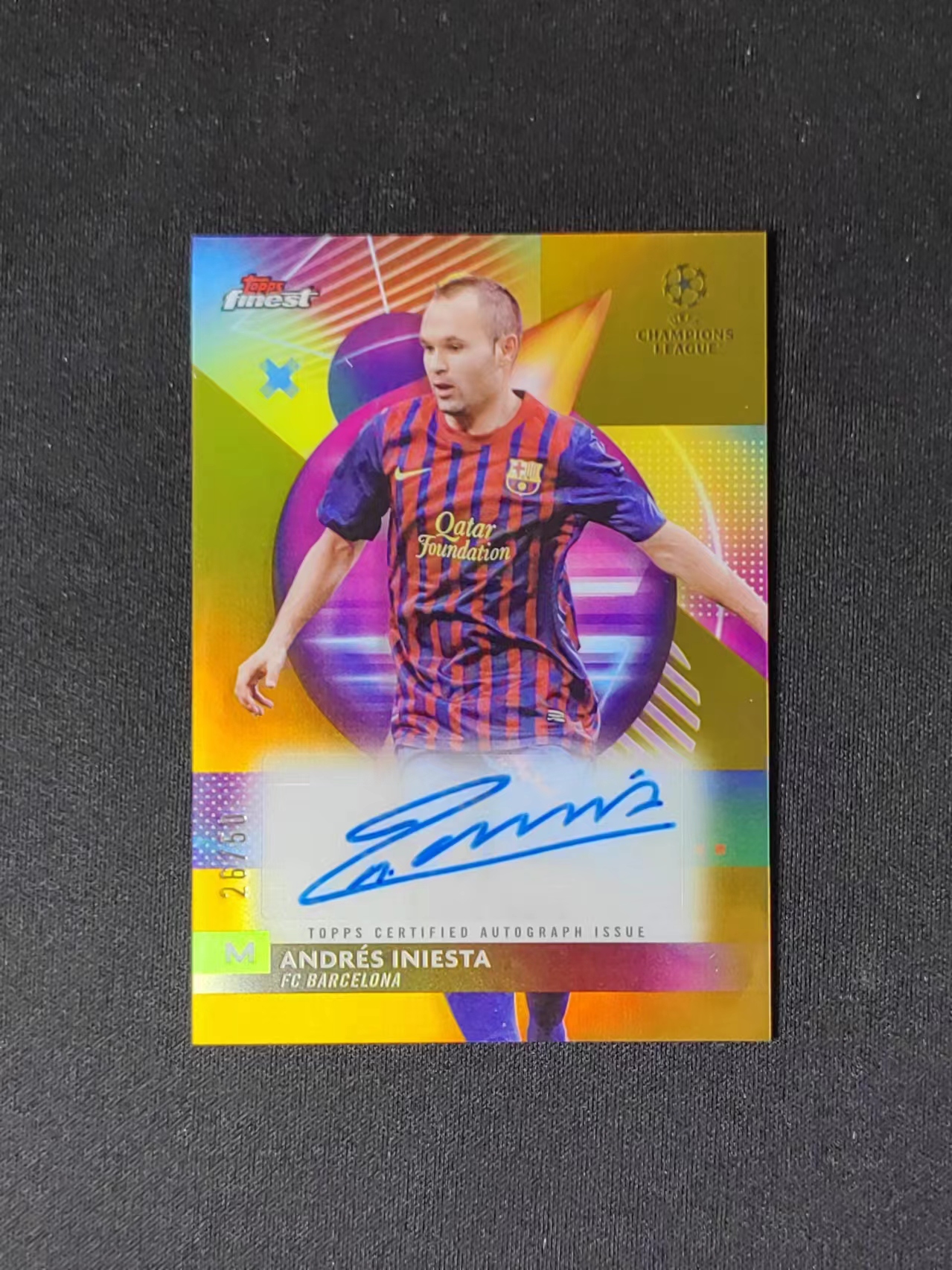 2024 Topps Finest Andres Iniesta 2024 Topps Finest Andres Iniesta 【阿泽拍卖 ...