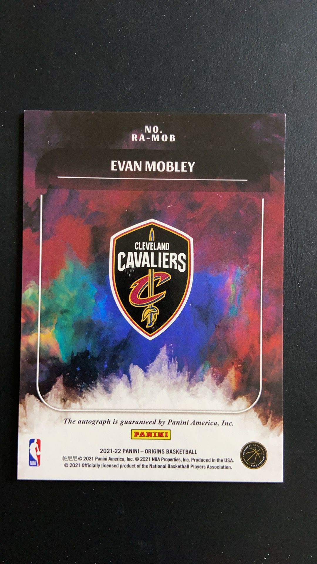 2021-22 Panini Origins Evan Mobley RC 【肥猫代卖】K24B 起源 骑士 埃文莫布利 新秀 签字 卡签 卡淘