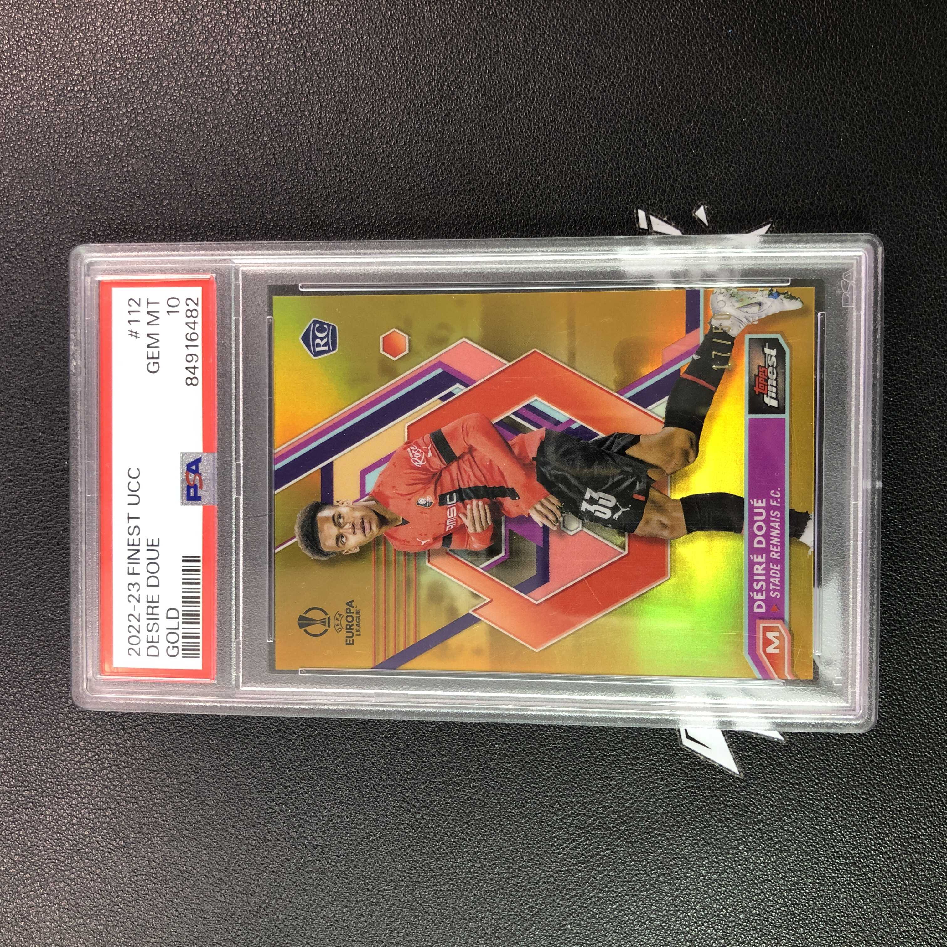 【怒射拍卖 接代卖】拔脚寒战W1 2022-23 Topps Finest Desire Doue 杜埃 雷恩 欧联 RC新秀 17/50编 ...