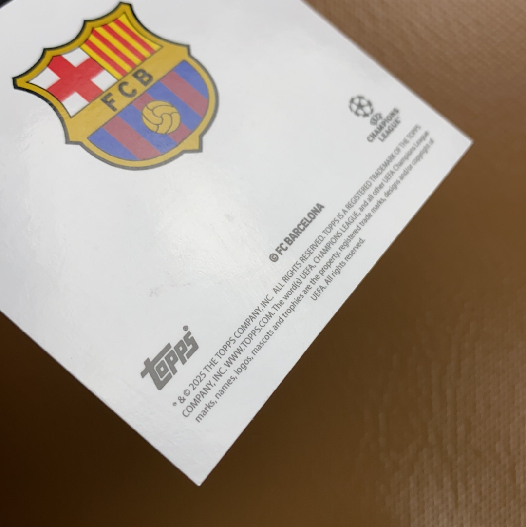 【佳佳代拍】2025 topps Simplicidad 极简 巴萨 Lamine Yamal 拉明 亚马尔 特卡 12/99编 绿折 卡品如 ...