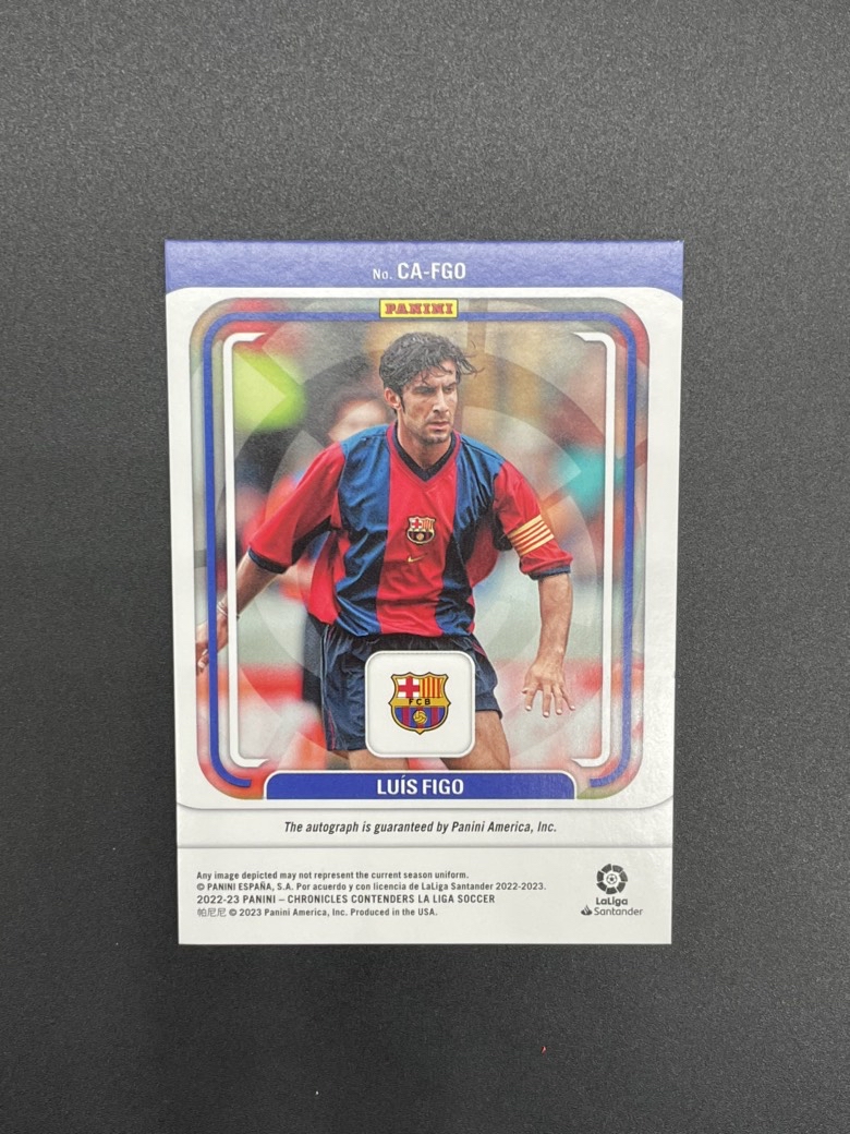2022-23 Panini Chronicles luis Figo 菲戈 签字 139编 巴萨 皇马 国米 葡萄牙 黄金一代 世界足球先生 卡淘