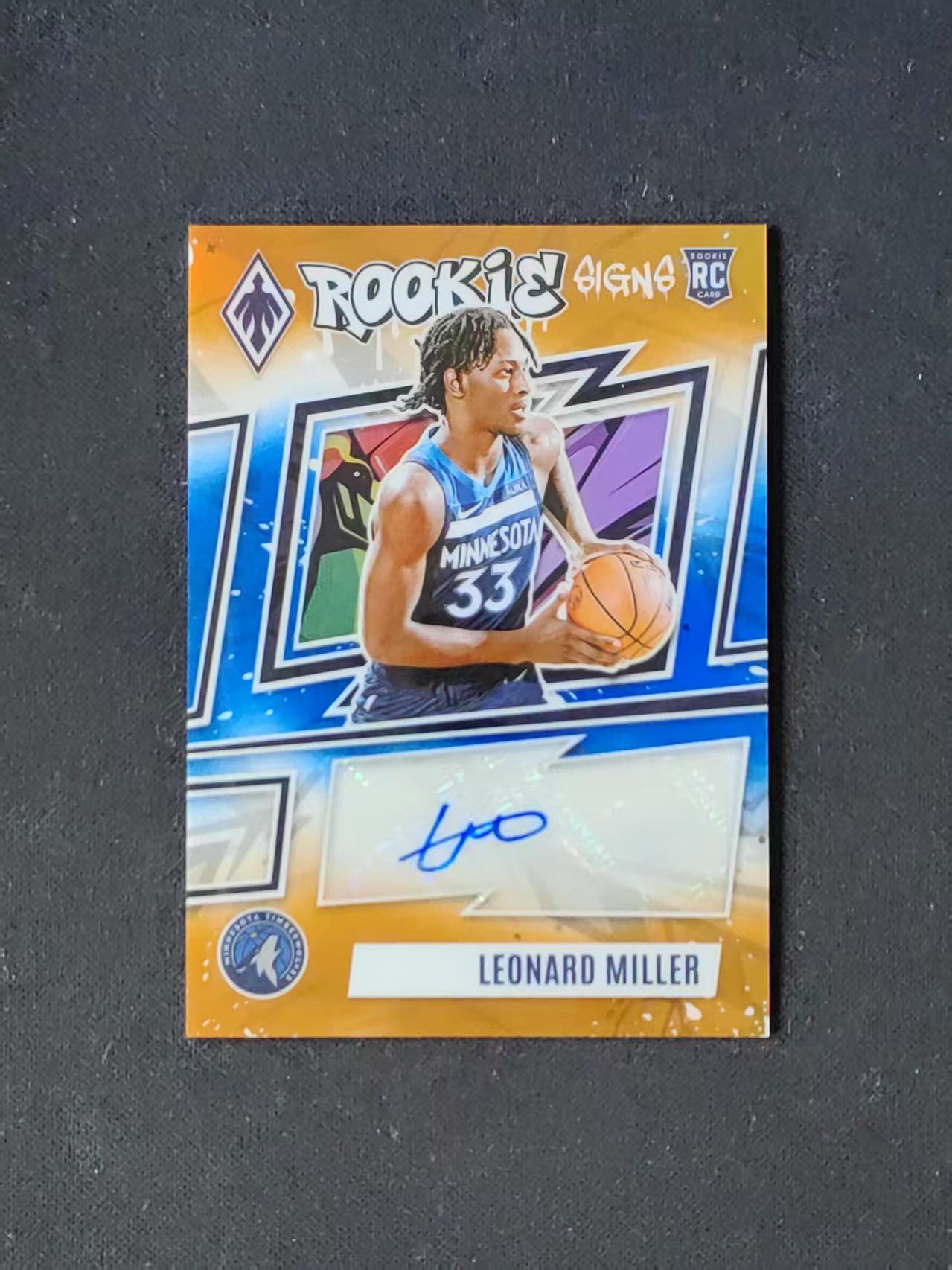 2023-24 Panini Phoenix Leonard Miller RC 【阿泽拍卖雯雯宝】凤凰系列 森林狼 新秀 伦纳德米勒 橙折 ...