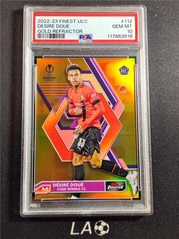 【LA拍卖精品】2022-23 Topps Finest UCC Desire Doue 欧冠 新秀RC 巴黎圣日耳曼 大巴黎 雷恩 德西雷 ...