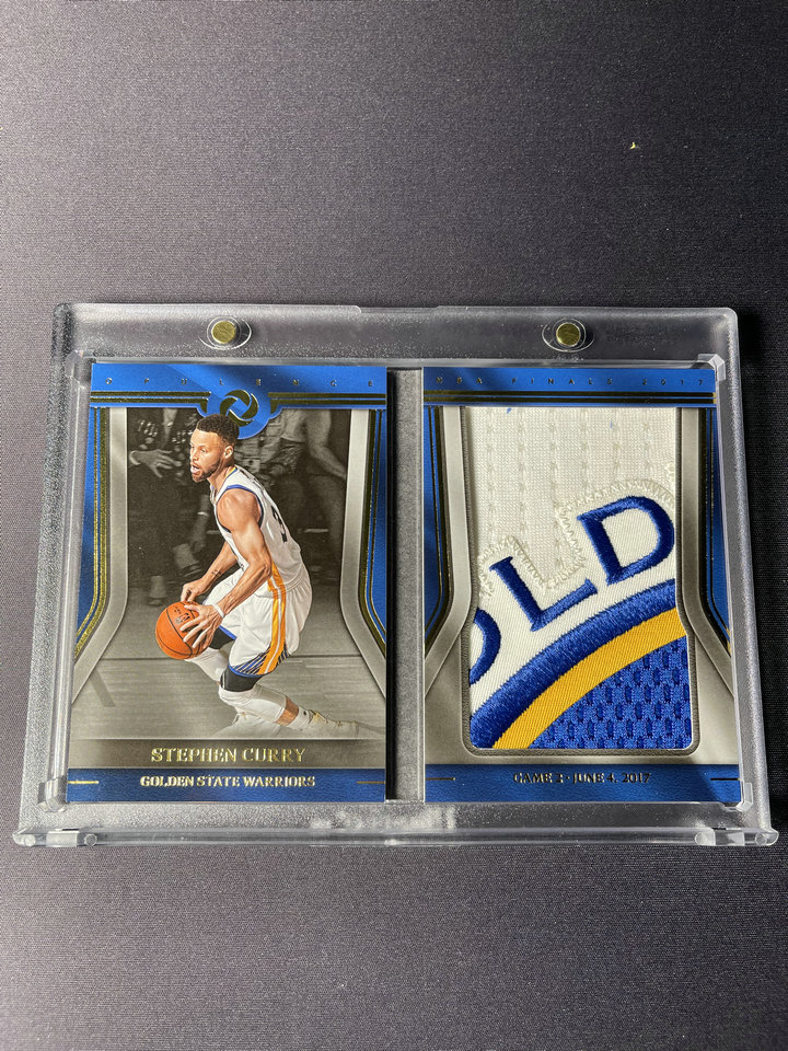 2017-18 Panini Opulence Stephen Curry 金书 勇士 斯蒂芬库里 patch小书 2017年总决赛G2 GU球衣 10/25 不累计「老夫子」153 卡淘