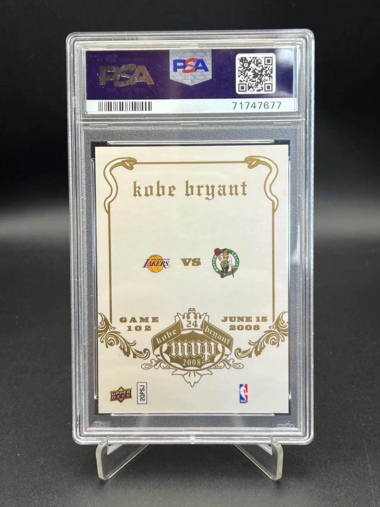 2008-09 Upper Deck MVP Kobe Bryant 【KAKA拍卖】UD系列 科比 布莱恩特 白平行 经典选图 PSA10分 ...