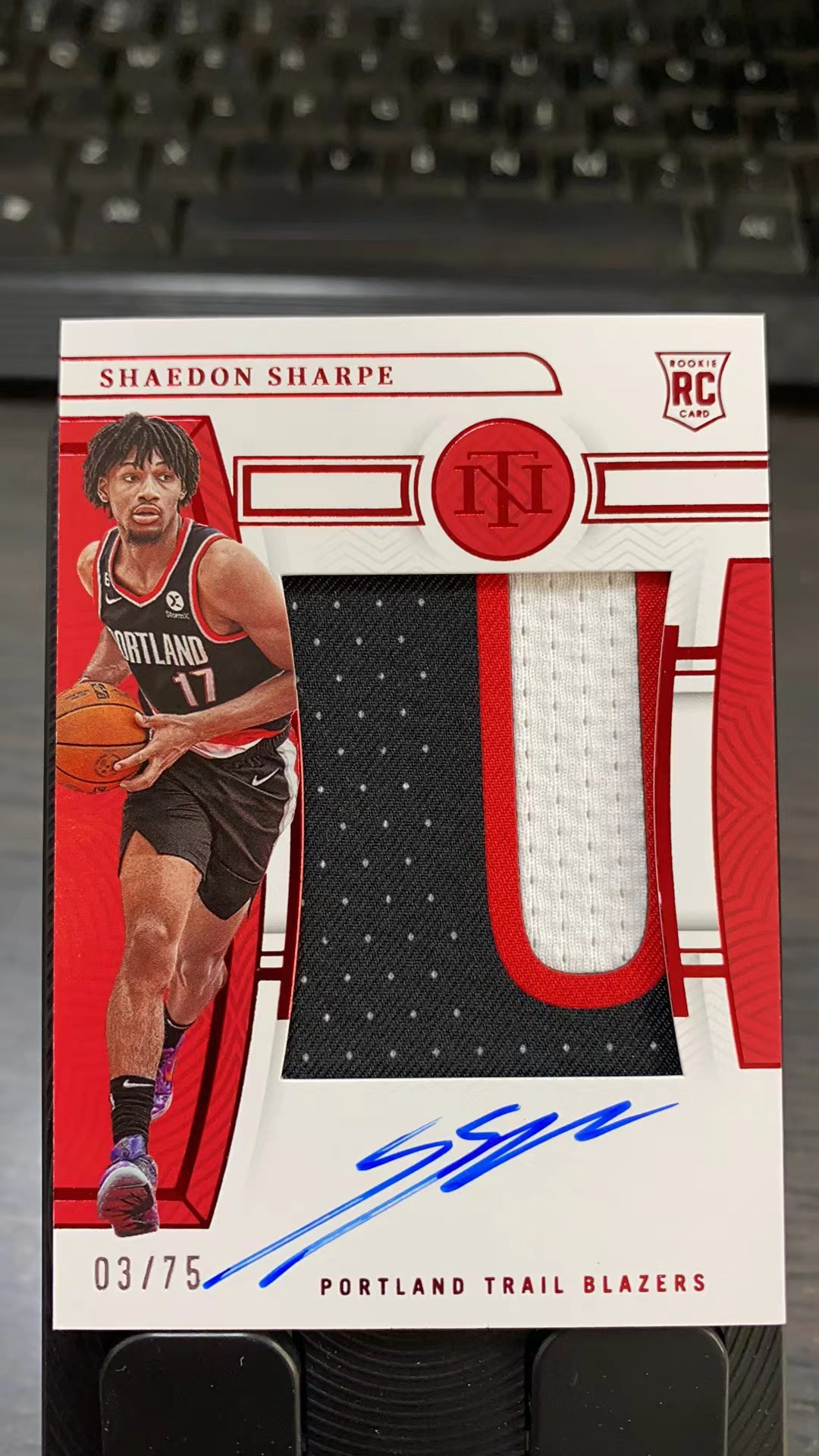 2022-23 Panini National Shaedon Sharpe 国宝 谢登夏普 新秀 RPA 物料 特卡 签字 卡签 开拓者 ...