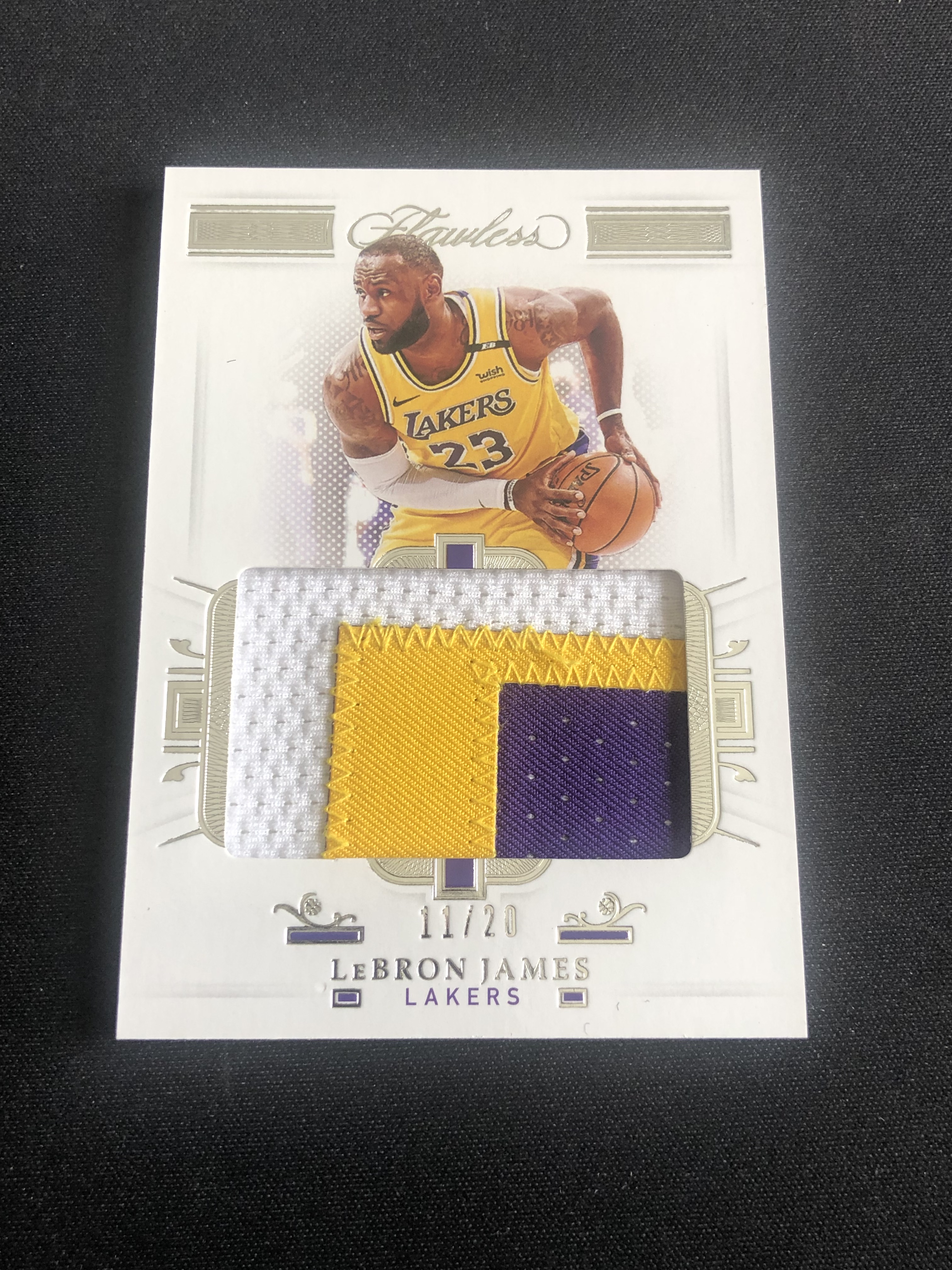 2020-21 Panini Flawless LeBron James 【MOKA魔卡球星卡】手提 湖人 勒布朗詹姆斯 GU落场球衣 大窗 ...