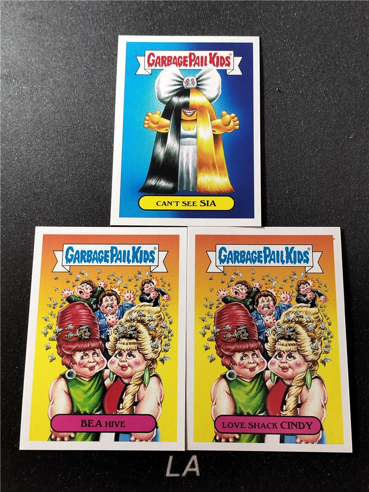 【LA拍卖】2017 Topps Garbage Pail Kids GPK垃圾桶小子 Can't See Sia Bea Hive Love ...