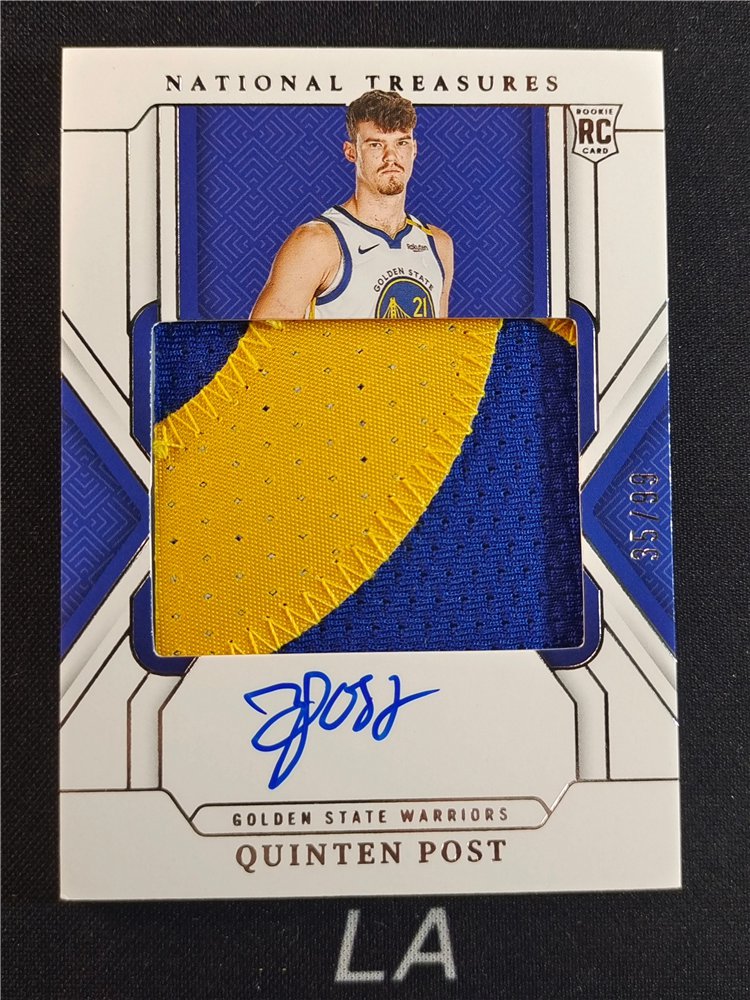 【LA拍卖精品】2024-25 Panini National Treasures Quinten Post 国宝 新秀RC 勇士 昆汀 昆腾 ...