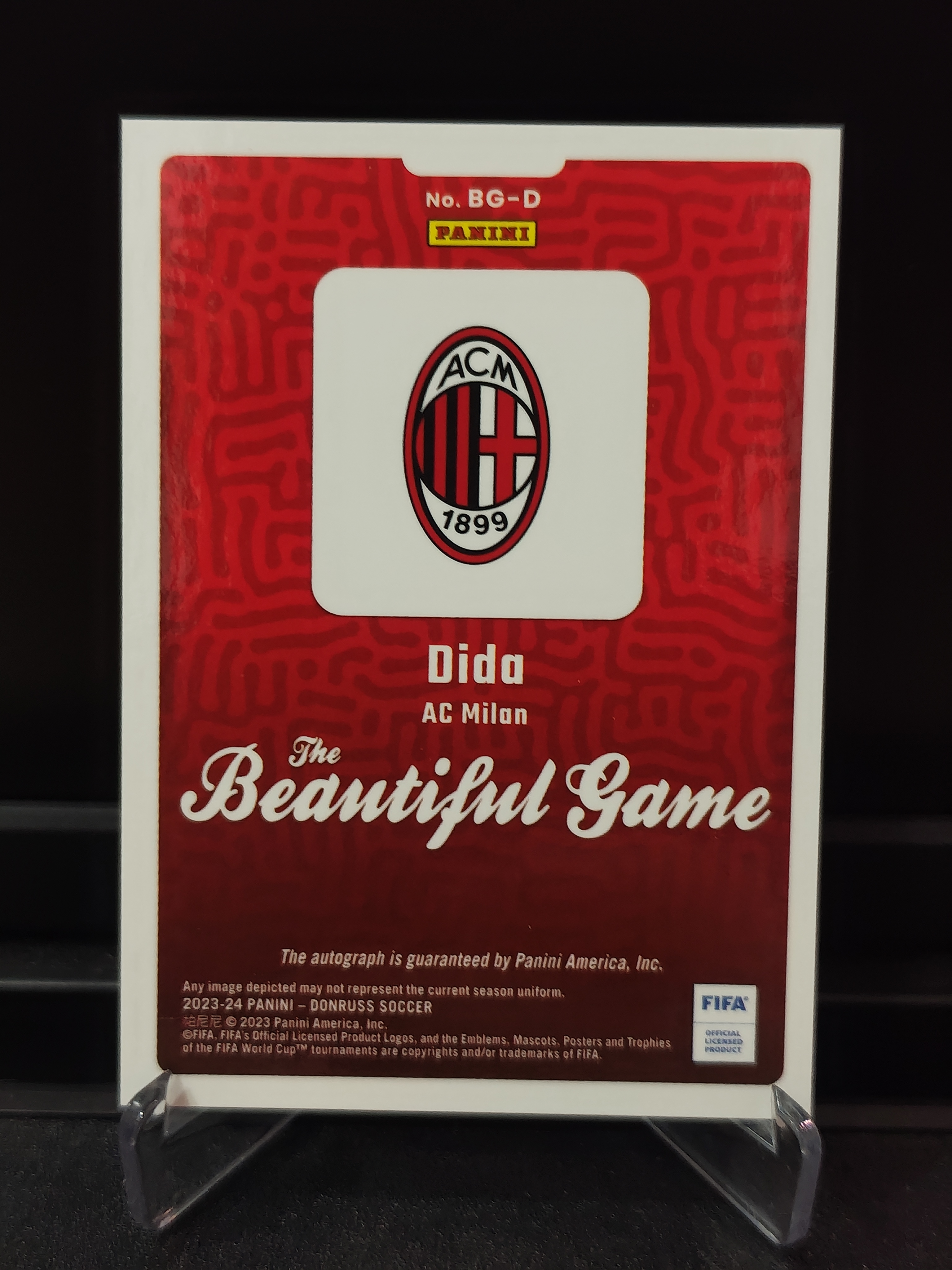 2023-24 Panini Donruss Dida 迪达 签字 AC米兰 杜蕾斯 美丽比赛 传奇门将 巴西 卡淘