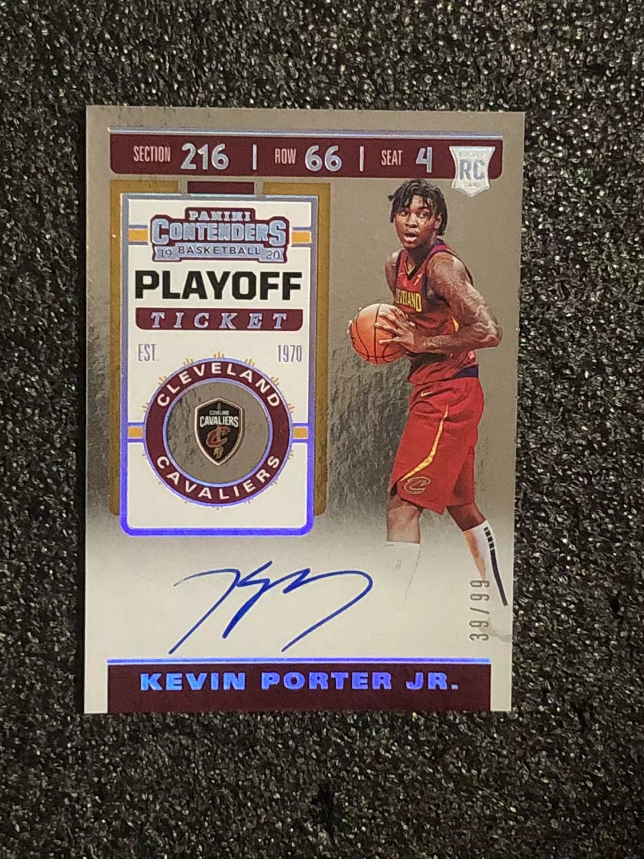 2019-20 Panini Contenders Kevin Porter Jr. RC 【啃卡代卖】小凯文波特 球票 卡签签字 新秀RC ...