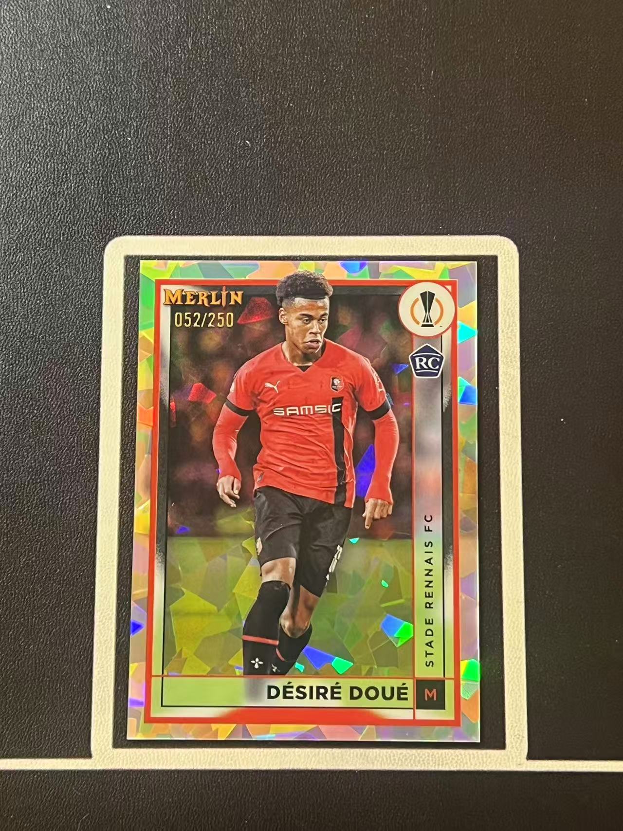 2022-23 TOPPS MERLIN CHROME DOUE 梅林 杜埃 RC 新秀 250编 银碎冰折 欧冠决赛mvp 冲击金童 雷恩 ...